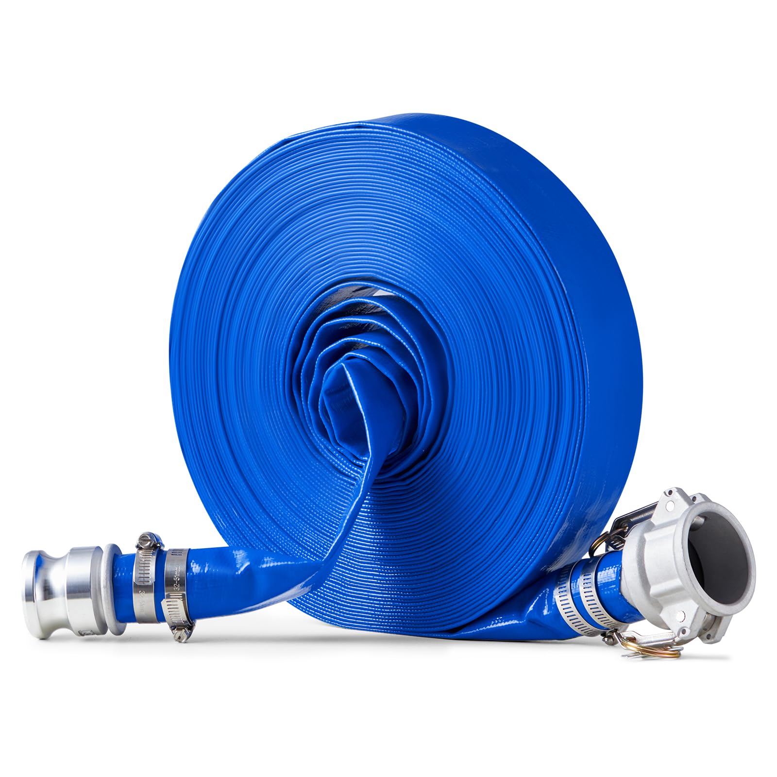 Amazon.com : VEVOR Backwash Hose, 1.5 in x 100 ft, Blue PVC Hose, with ...