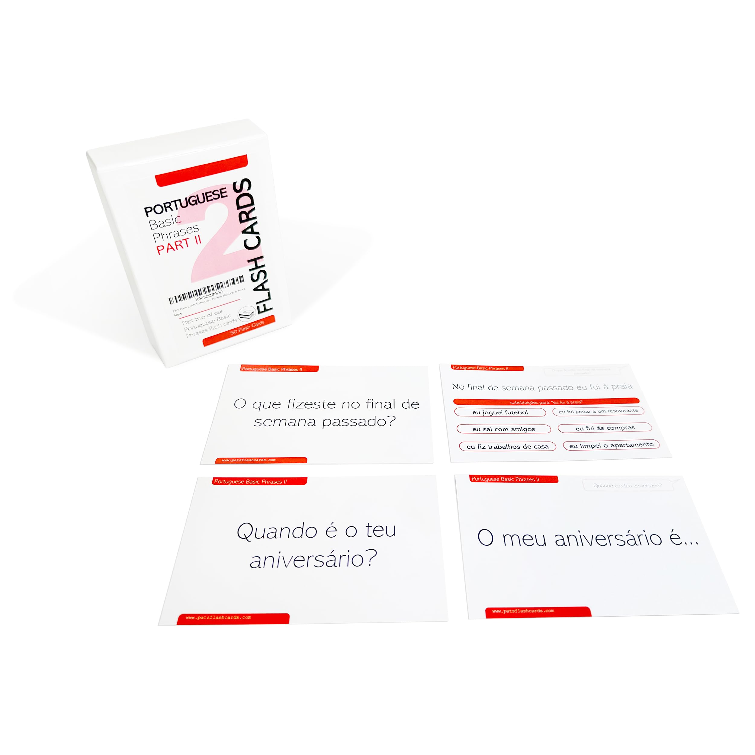 Snapklik.com : Pats Flash Cards 50 Portuguese Basic Phrases Flash Cards ...