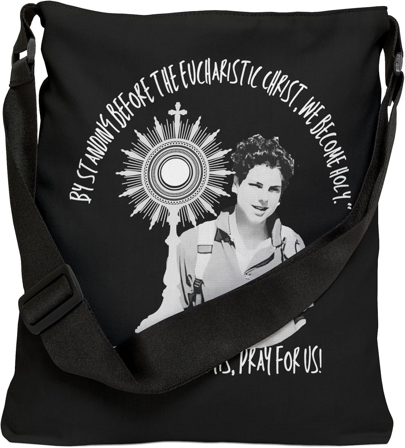 Amazon.com | St. Carlos Acutis Tote - Eucharistic Grace Carrier ...