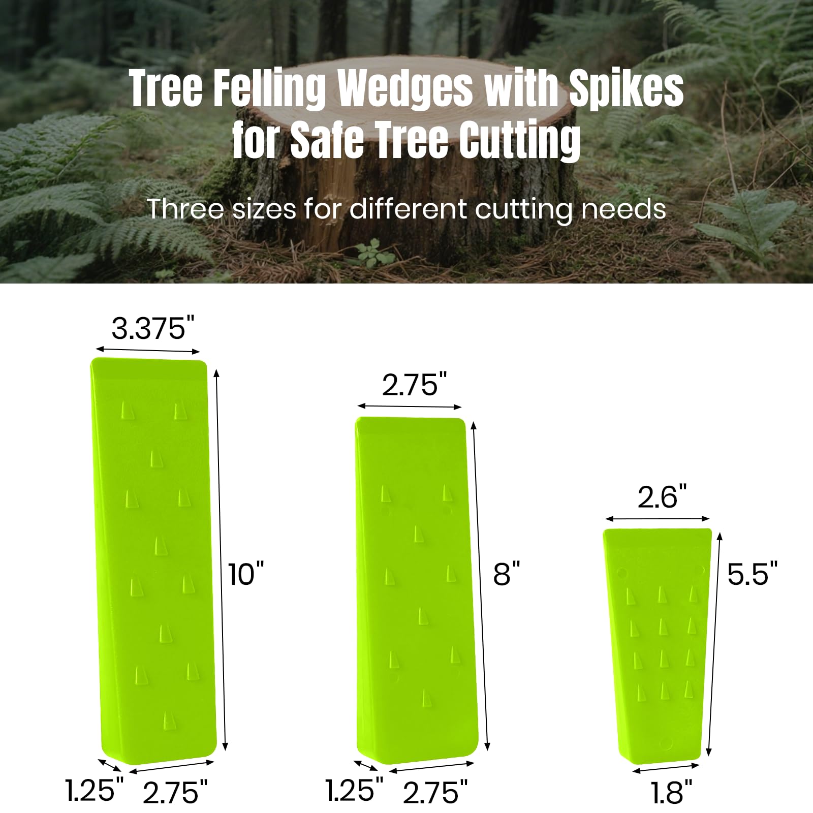Snapklik.com : 6 Pack Tree Felling Wedges