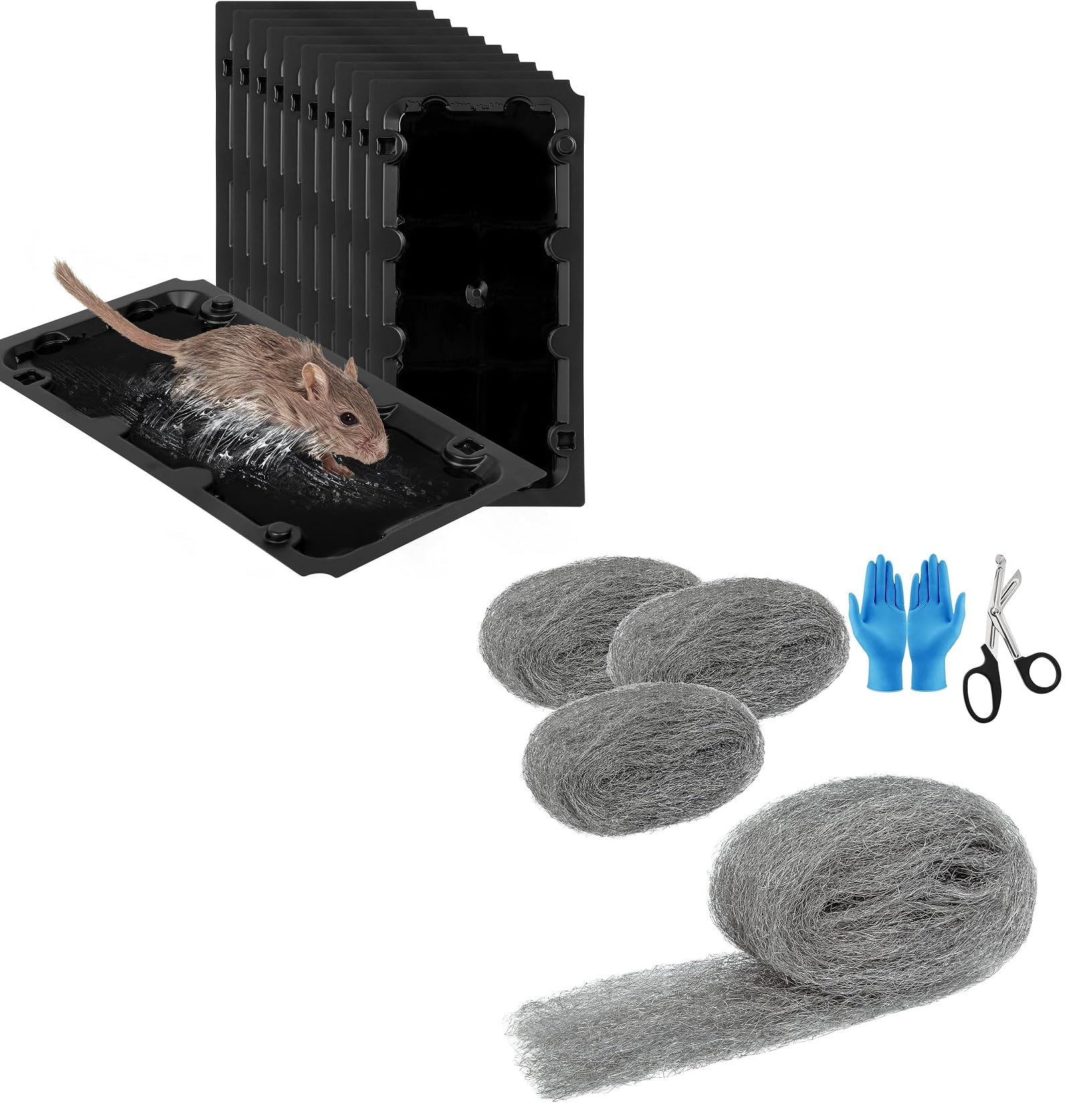 Amazon.com : 10 Pack Sticky Mouse Trap Rat Traps Indoor, Peanut Taste ...