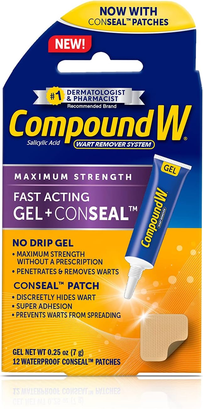 Amazon.com: Compound W Maximum Strength Fast Acting Gel Wart Remover ...