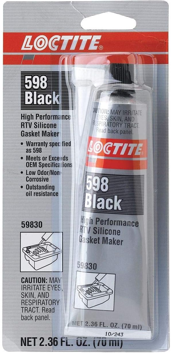 Loctite High Performance Black RTV Silicone Gasket Maker, 70mL 70mL ...