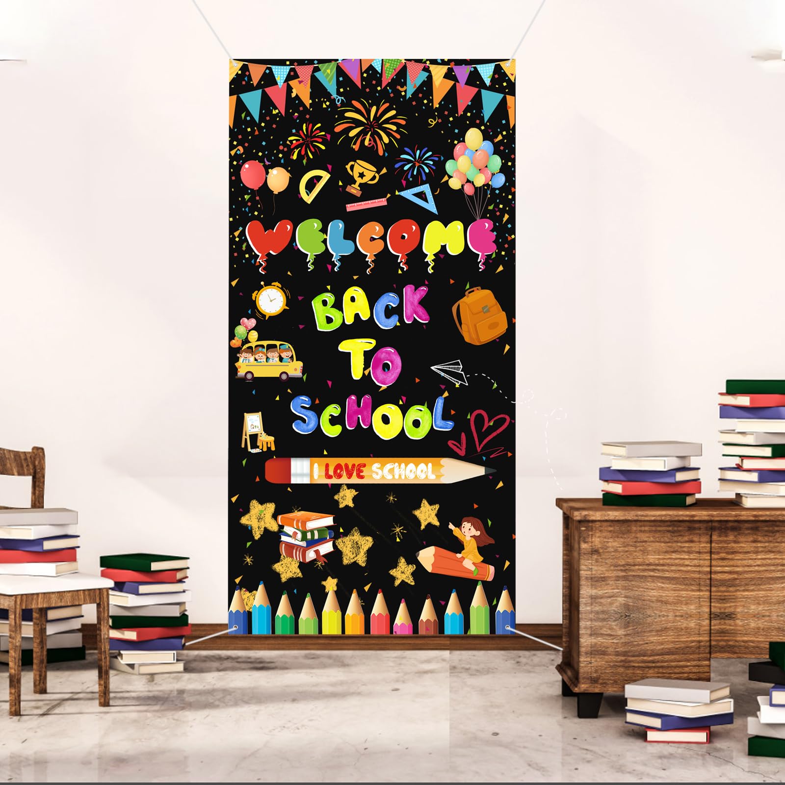 Snapklik.com : Welcome Back Decorations, Back To School Door Covers ...