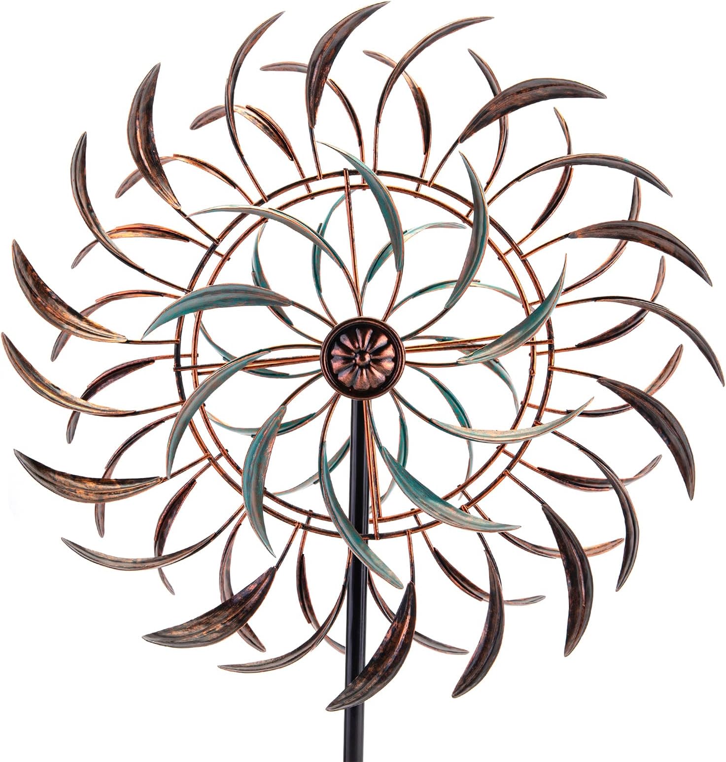 Amazon.com: Unique and Magical Metal Windmill,3D Wind Powered Kinetic ...
