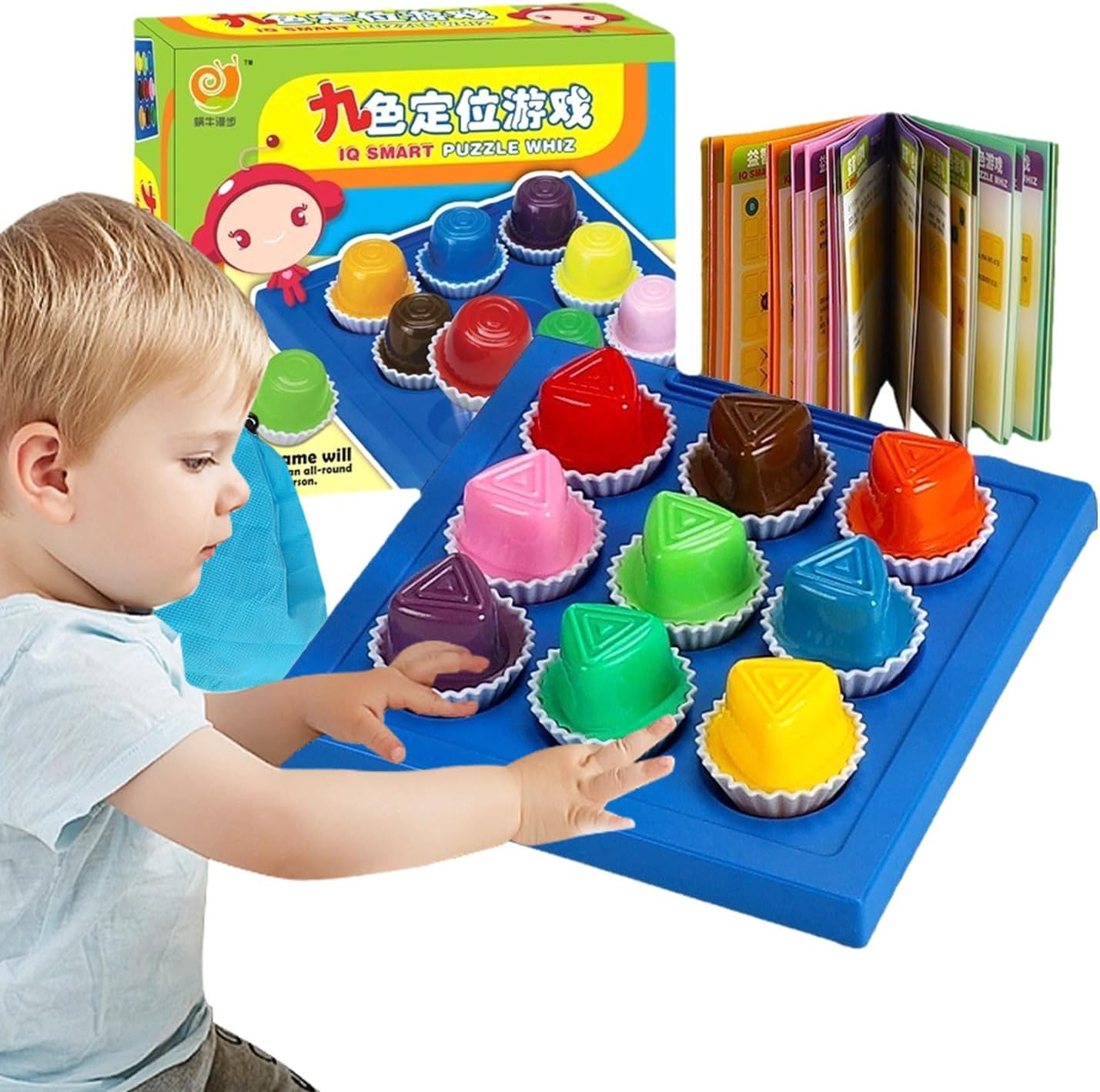 Amazon.co.jp: Color Brain Game - 9 Color Positioning Game | Educational ...