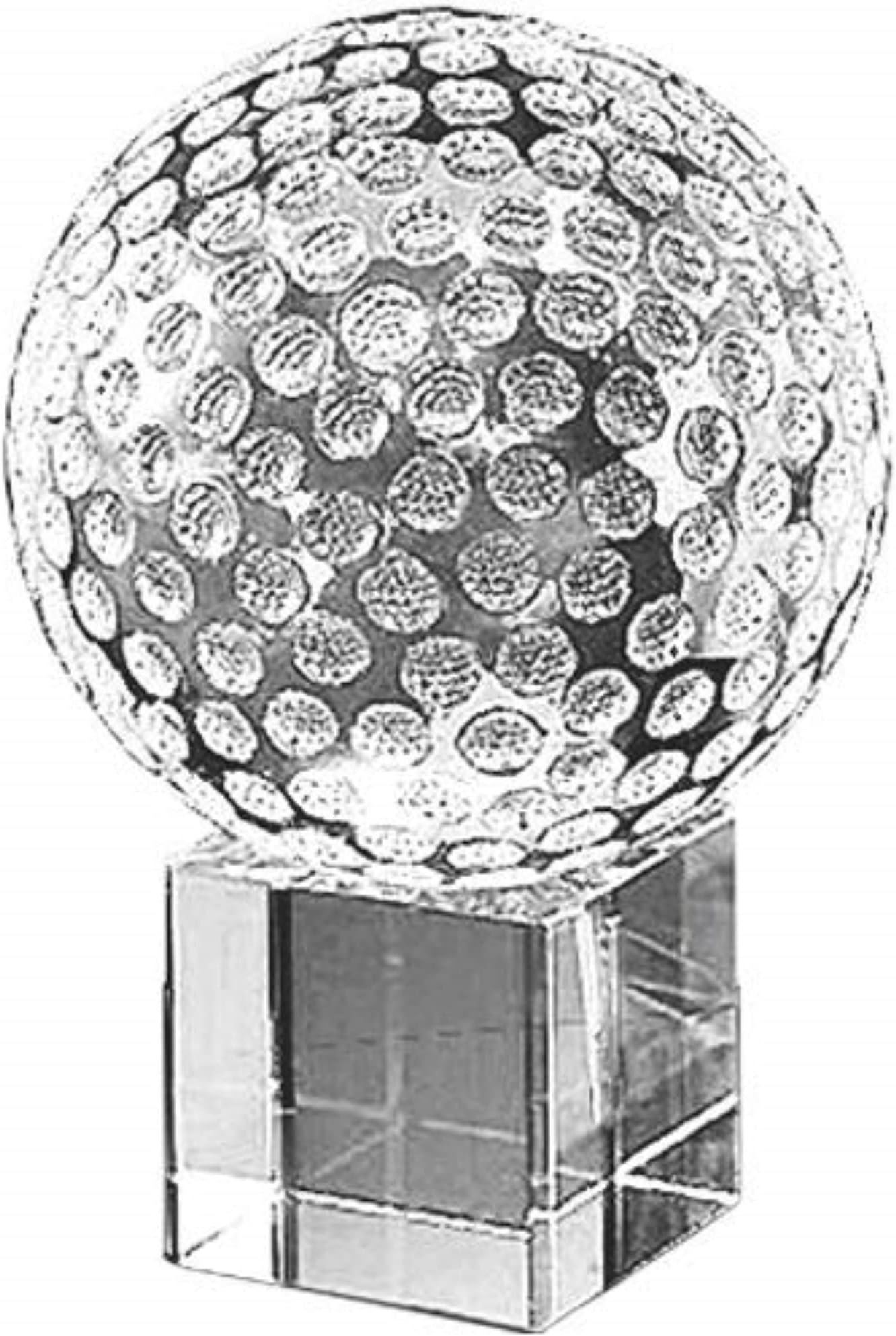Amazon.com: Amlong Crystal - Crystal Golf Ball with Crystal Stand ...