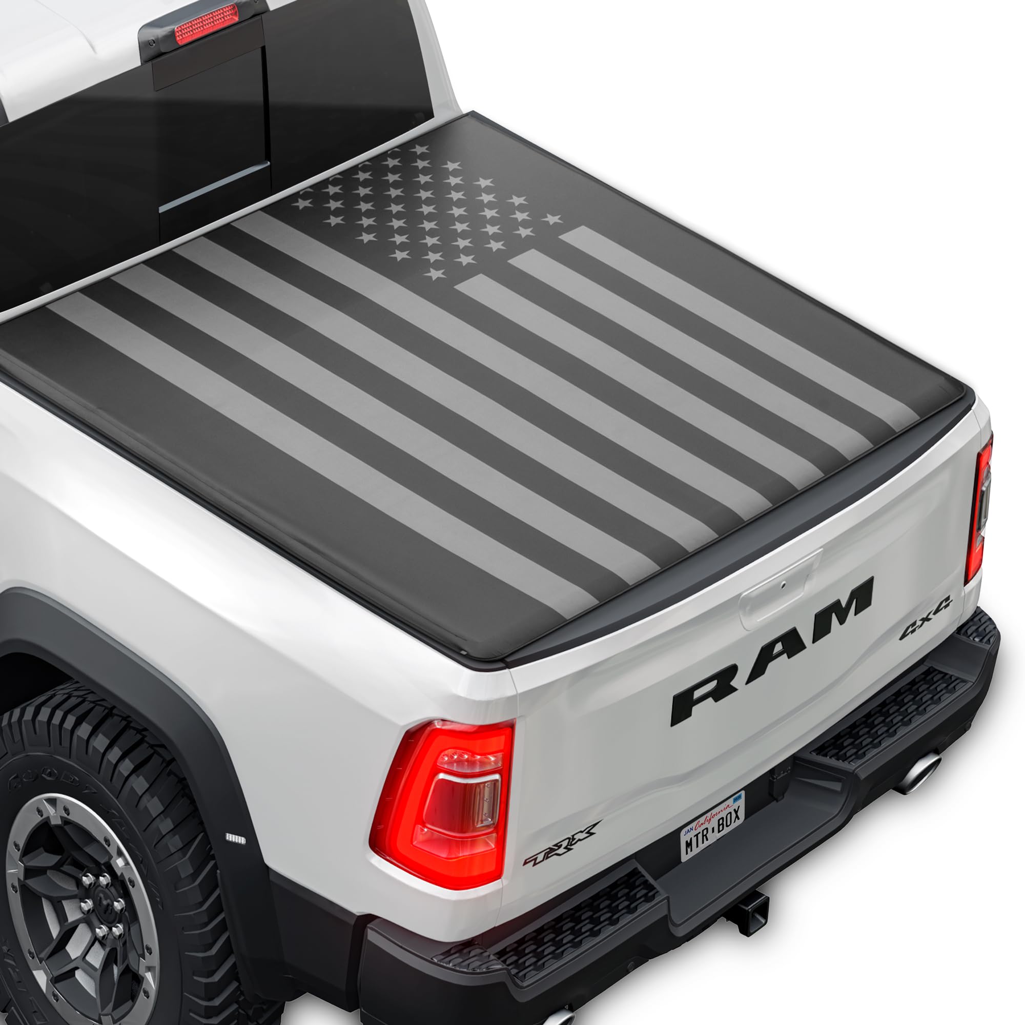 MotorBox Soft Roll-Up Truck Tonneau Cover for Ram 1500 (2002-2022 ...