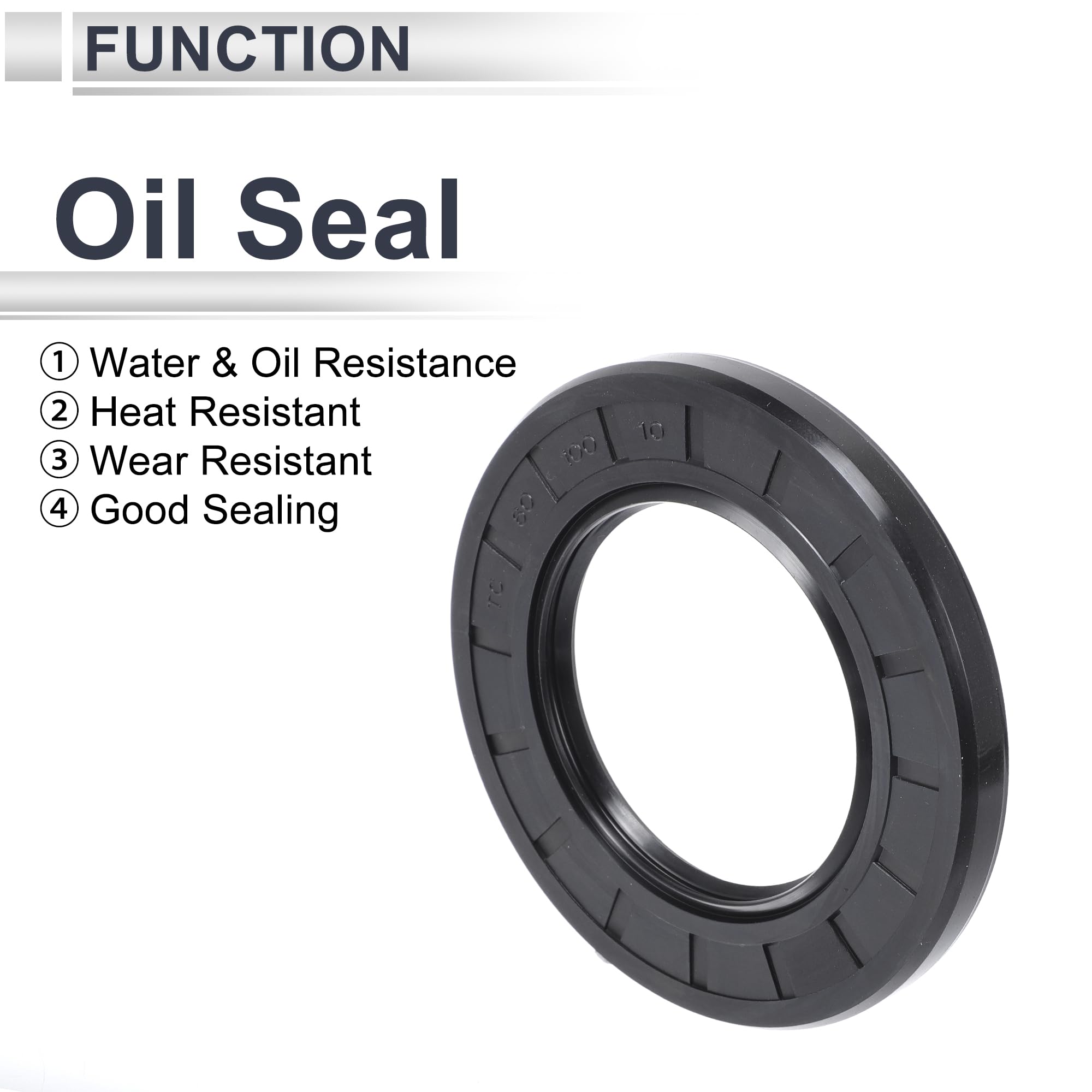 Snapklik.com : Universal Oil Seal TC Double Lip W Steel Spring Seal ...