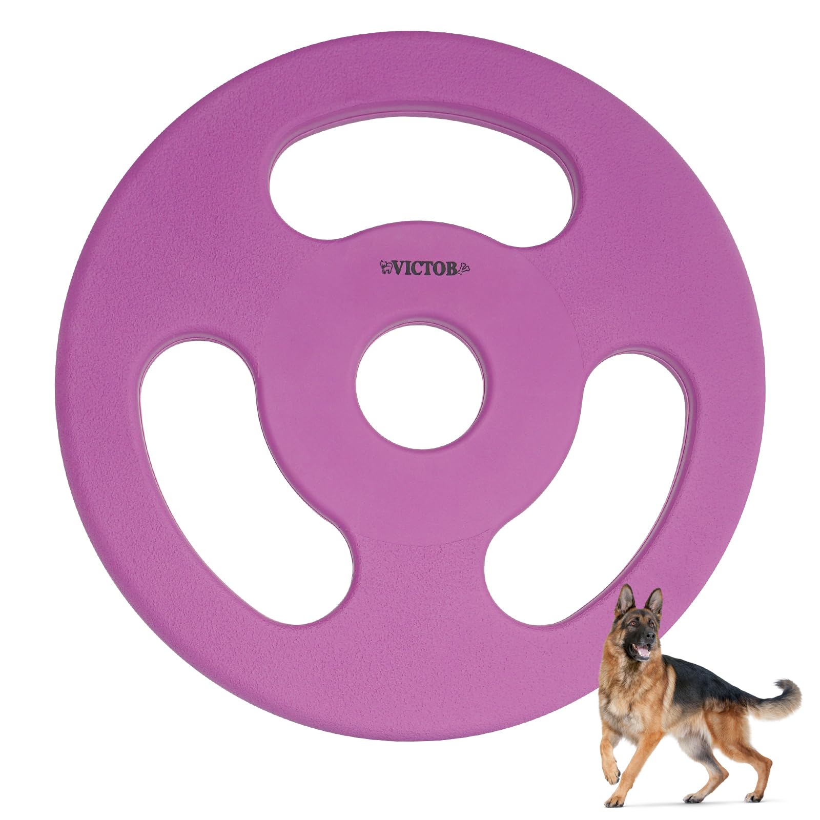 Pet Supplies : victob Dog Flying Disc Toy, 8.6 inch Natural Rubber Dog ...