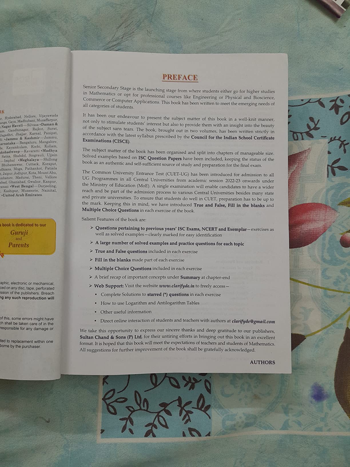 Bansal'S Isc Mathematics (Vol-I): Textbook For Class 12 (2023-24 ...