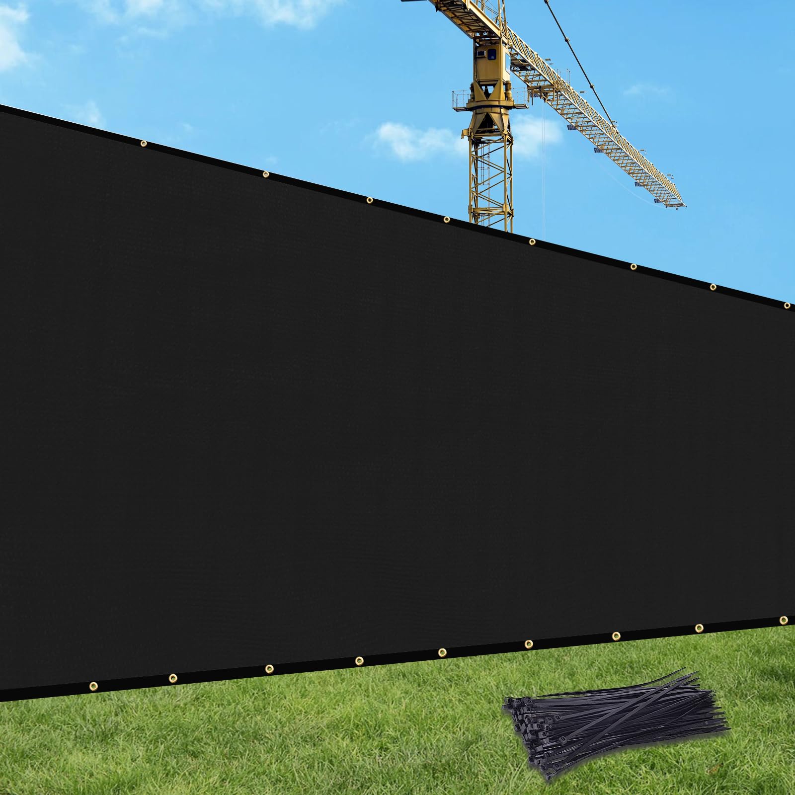 Snapklik.com : UPGRADE Privacy Screen Fence Customized 5x48 FT Black ...