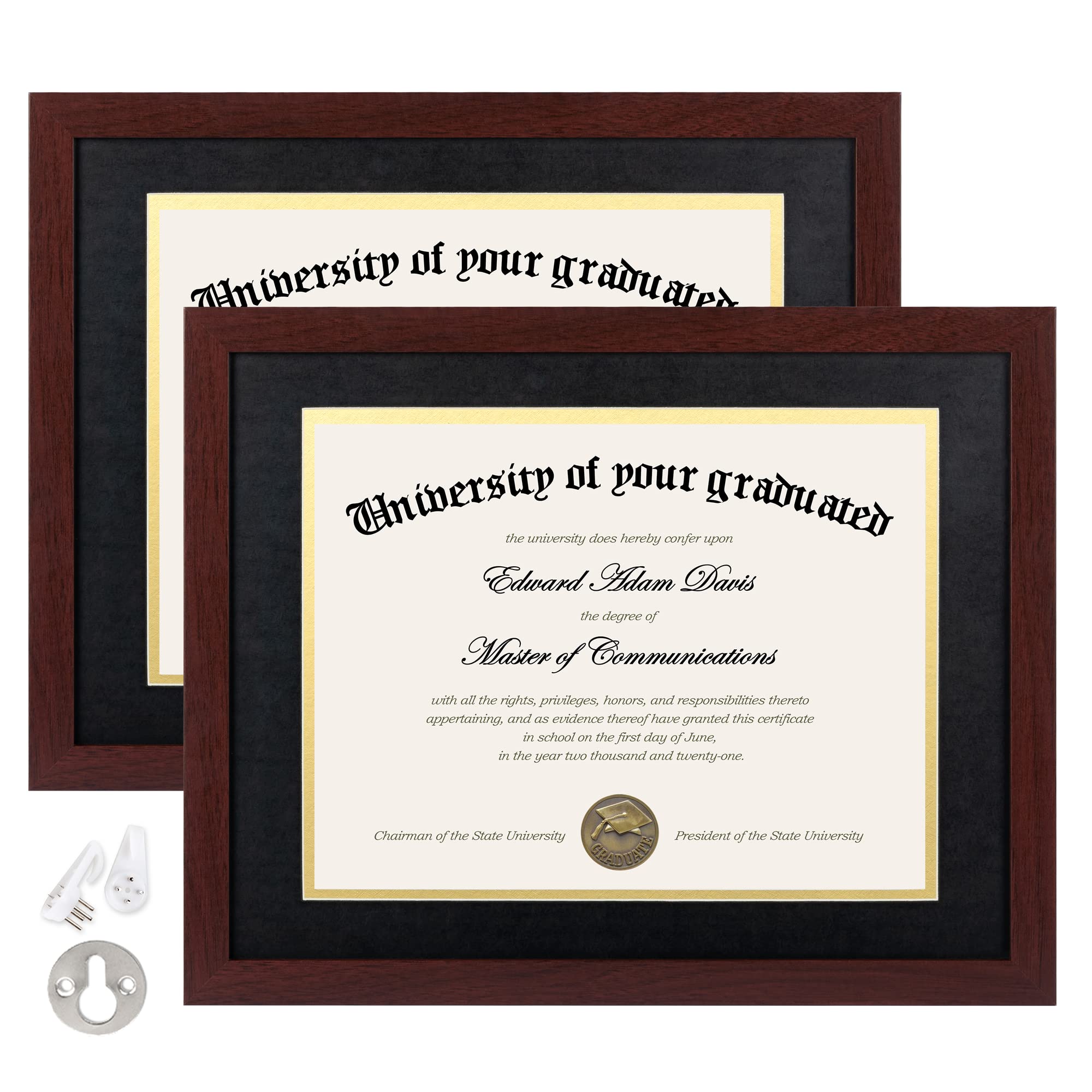upsimples 11x14 Diploma Frame Certificate Degree Document Frame with ...