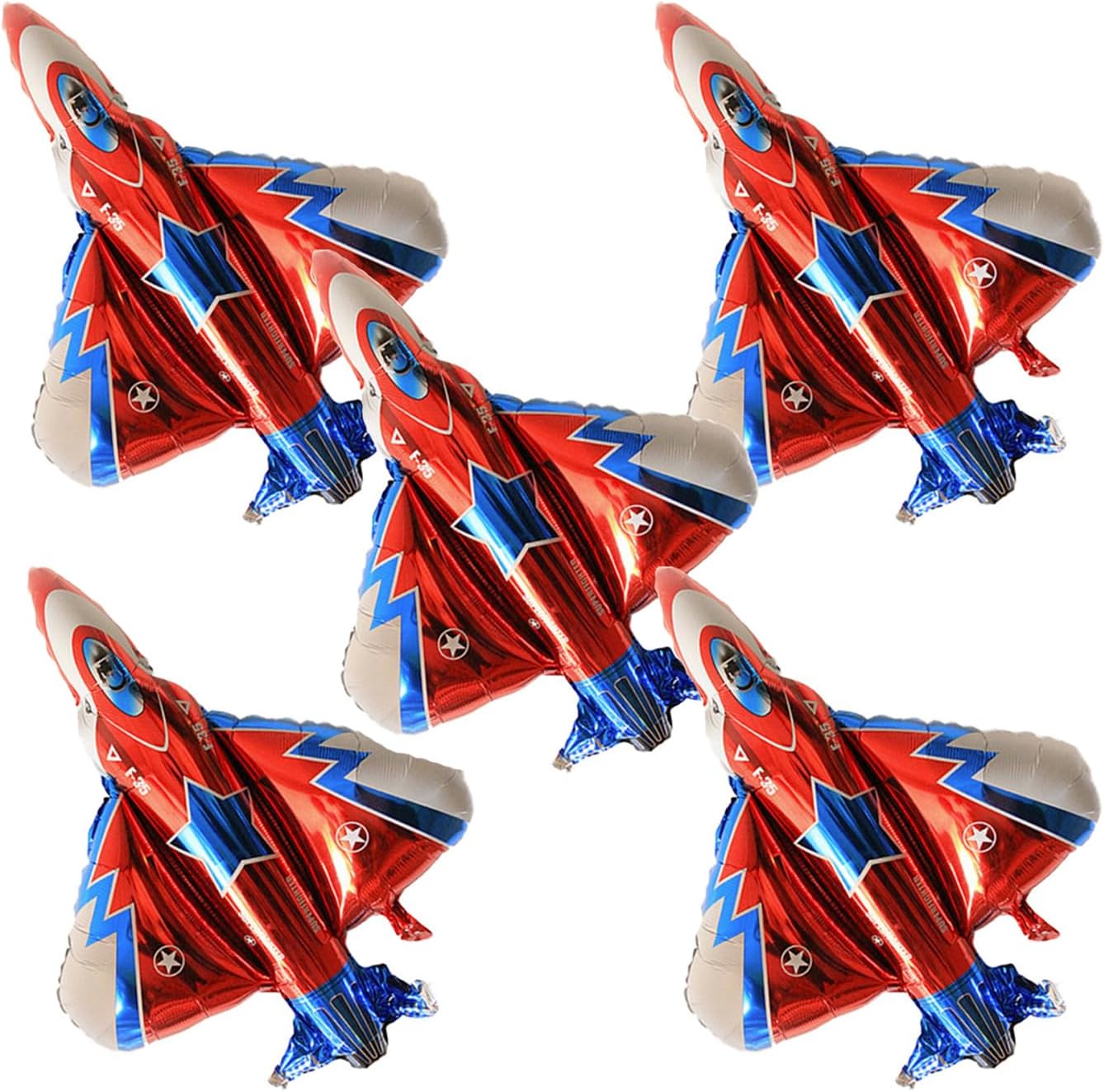 Amazon.com: 5PCS Airplane Foil Balloons Fighter Jet Airplane Ballons ...