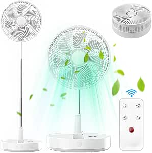 Amazon.co.jp: Xtahdge 12 Inch Vibrating Fan with Remote 10800mAh ...