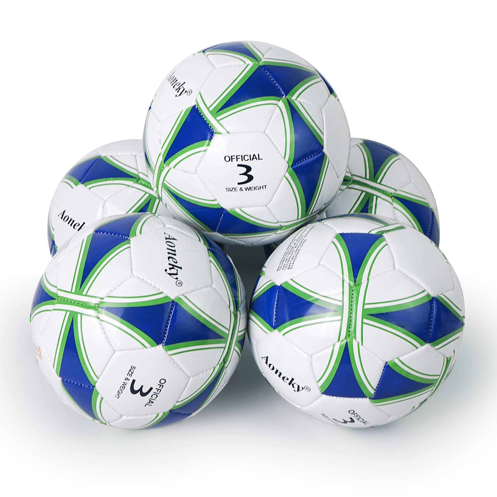 Snapklik.com : Aoneky Soccer Ball (Size 3-5 Deflated Balls