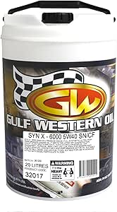 Gulf Western Oil SYN-X 6000 5W-40 Engine Oil 20 Liter : Amazon.com.au ...