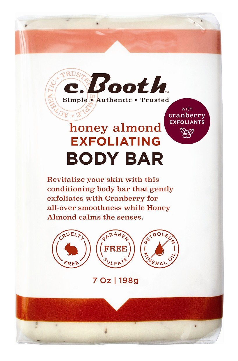 Amazon.com : C.Booth Body Bar Honey Almond 7 Ounce (Exfoliating) (207ml ...