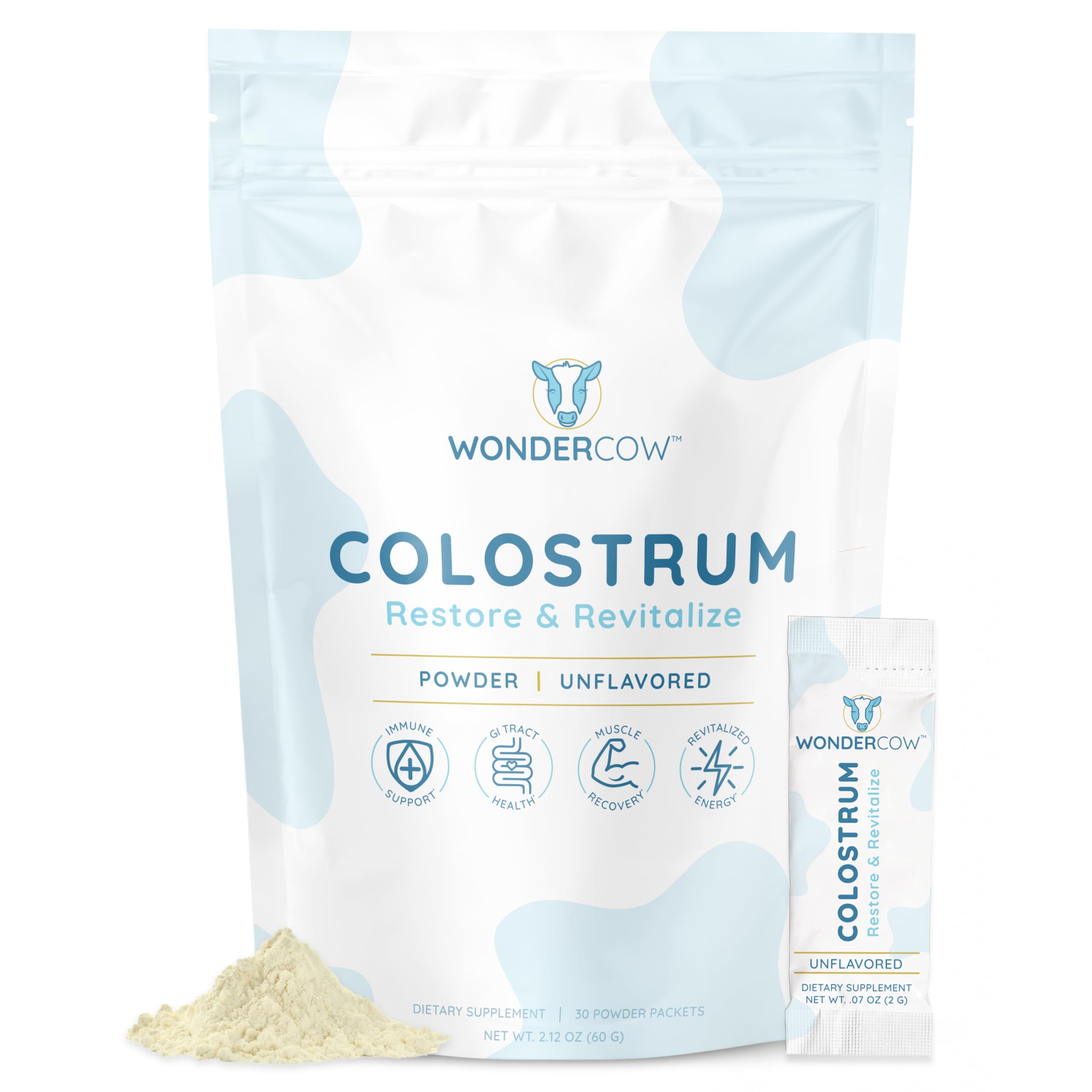 Amazon.com : WONDERCOW Colostrum Supplement Powder for Gut Health ...