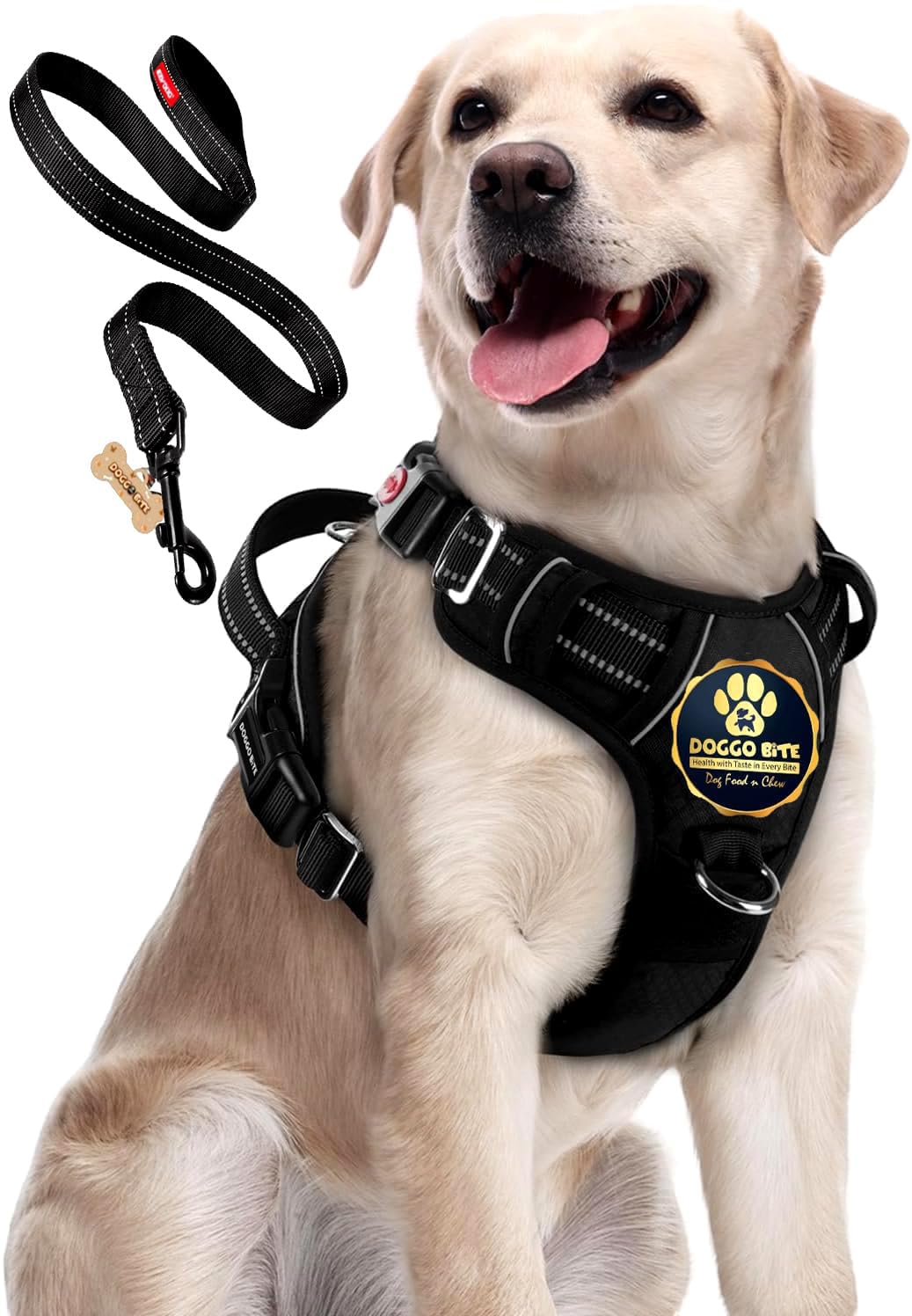 Doggo Bite Premium Reflective Dog Vest Harness| Soft Breathable| Padded ...