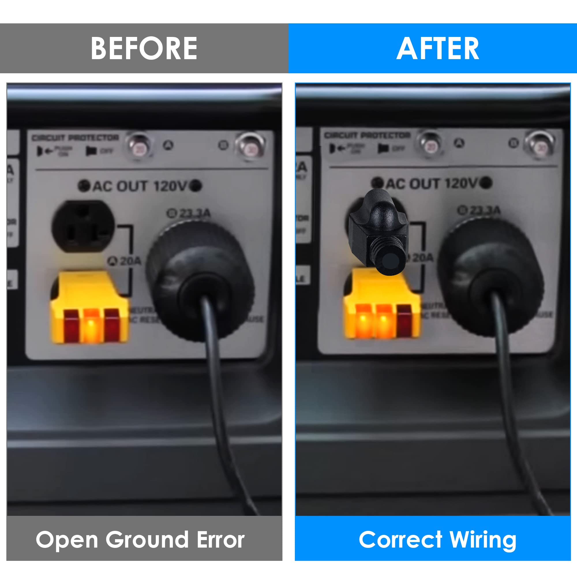 Snapklik.com : Dreyoo 2 Pack Neutral Ground Bonding Plug For Portable ...