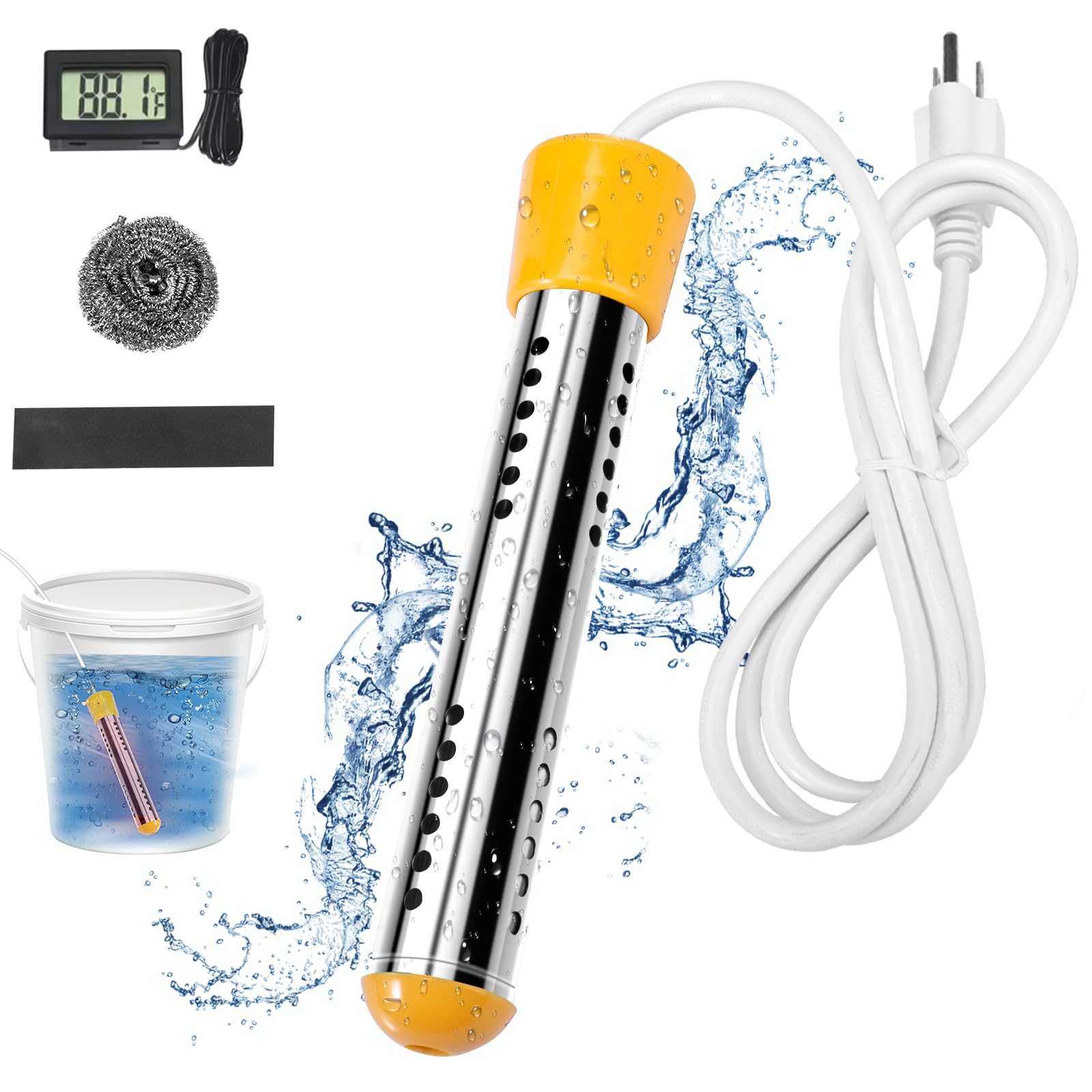 Snapklik.com : Portable Bathtub Immersion Water Heater Kit Fit For ...