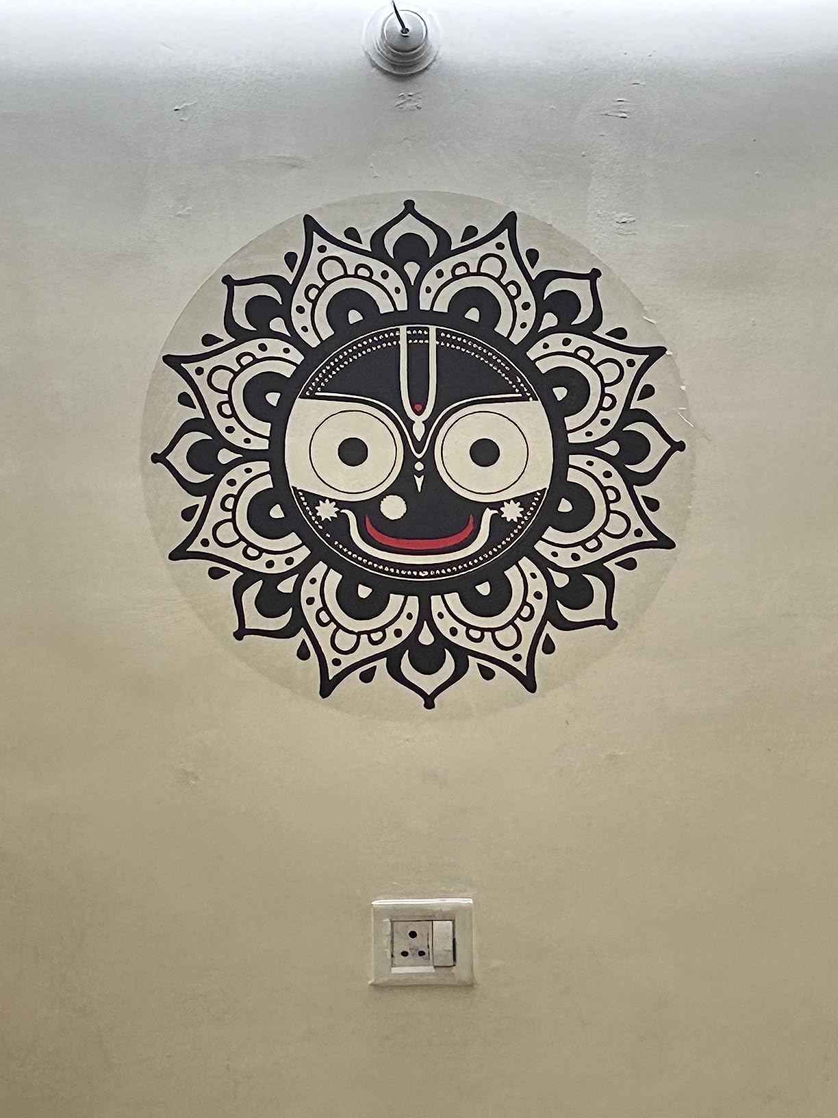 StickersYard Shree Jagannath Wall Sticker & Decal (Color - Black Matte ...
