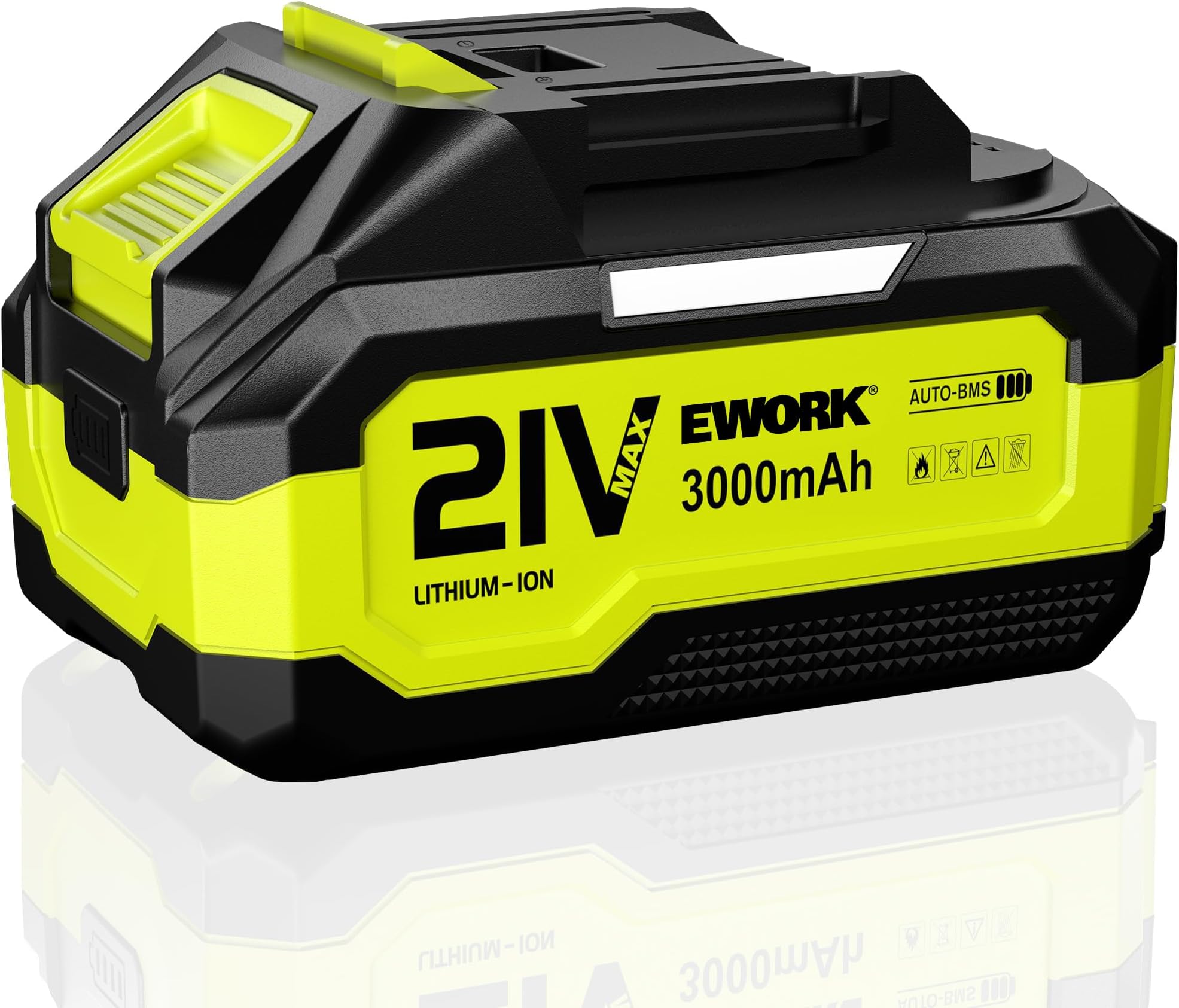 Amazon.com: EWORK 21V MAX Lithium Ion Battery 3.0Ah, Upgraded LED ...