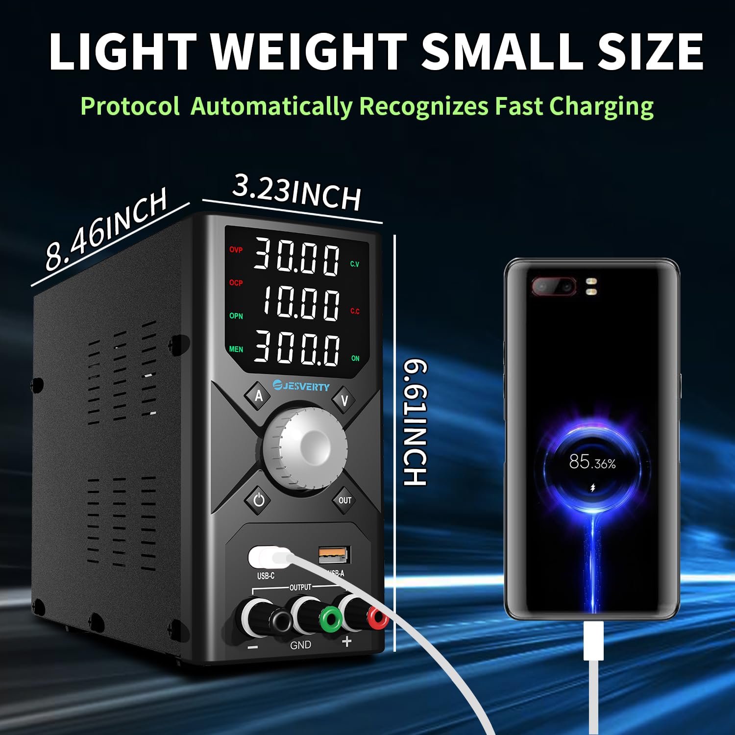 Snapklik.com : Jesverty DC Power Supply Variable, 0-60V 0-5A Adjustable ...