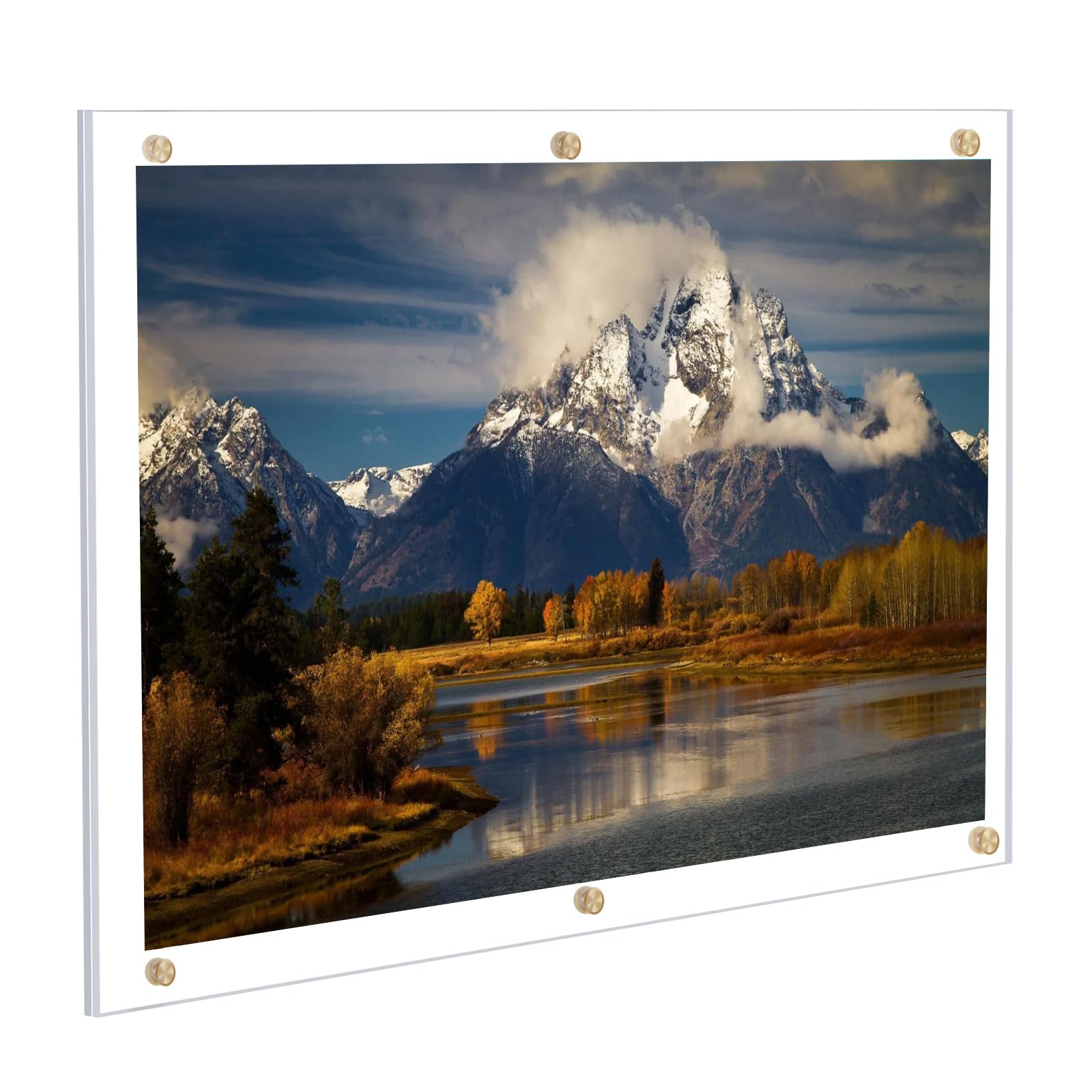 Amazon.com - Kalami 16x20 Clear Acrylic Wall Mount Picture Frame Self ...