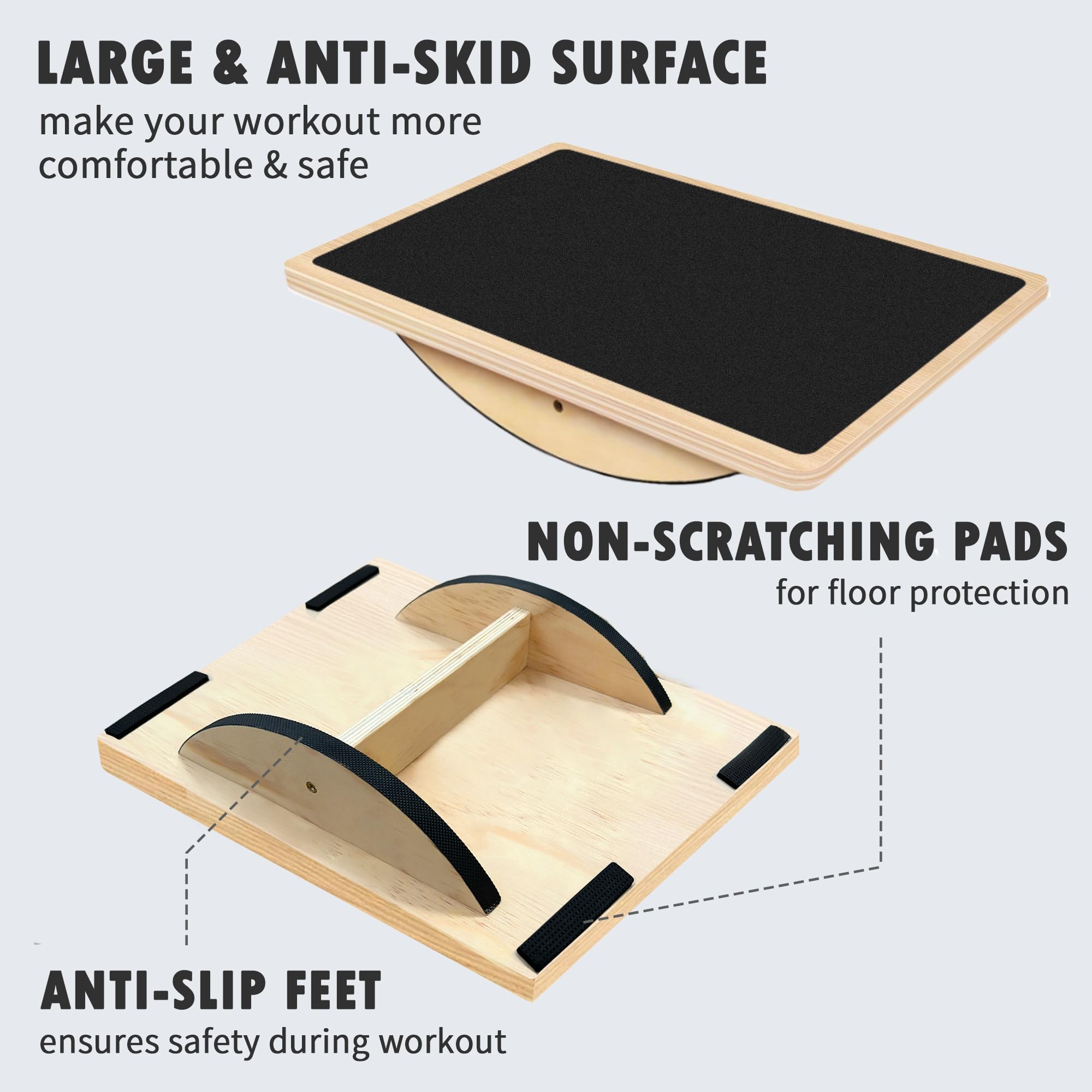 Slant Boards For Exercise Balance Board Wobble Board For Adults Anti ...