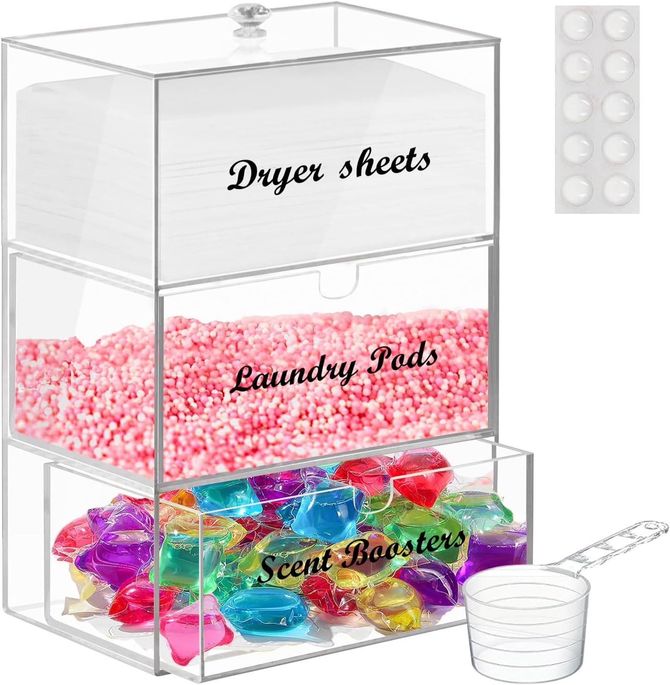 Amazon.com: GYSYELL Dryer Sheet Holder,Acrylic Dryer Sheet Holder ...