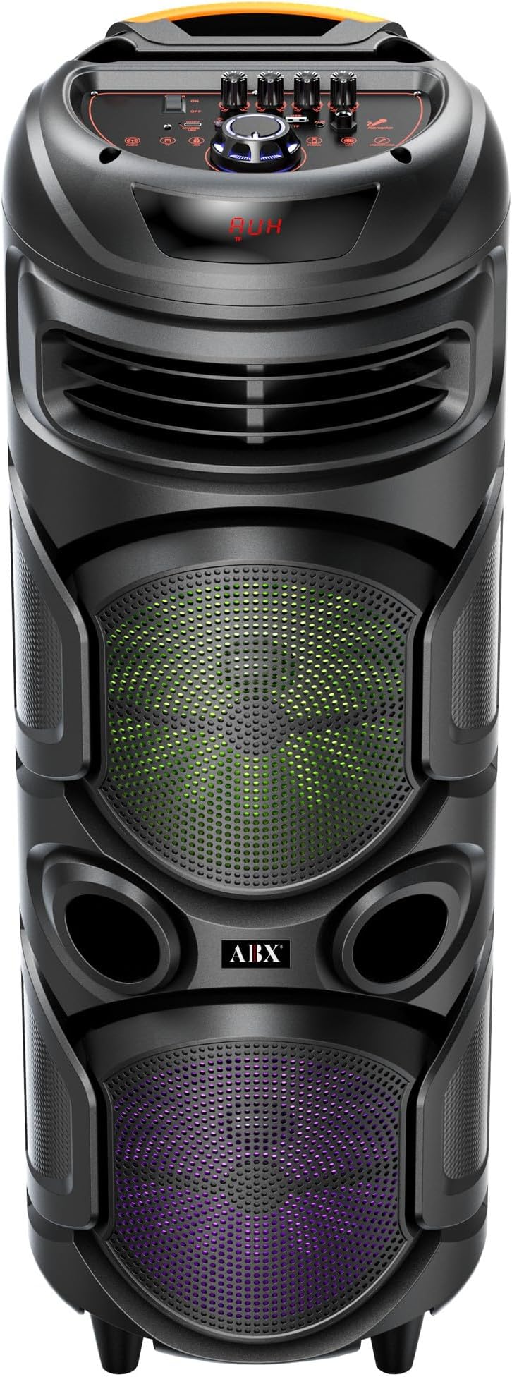 Amazon.com: Audiobox ABX-2900R Dual 8" Party Bluetooth Speaker - Light ...