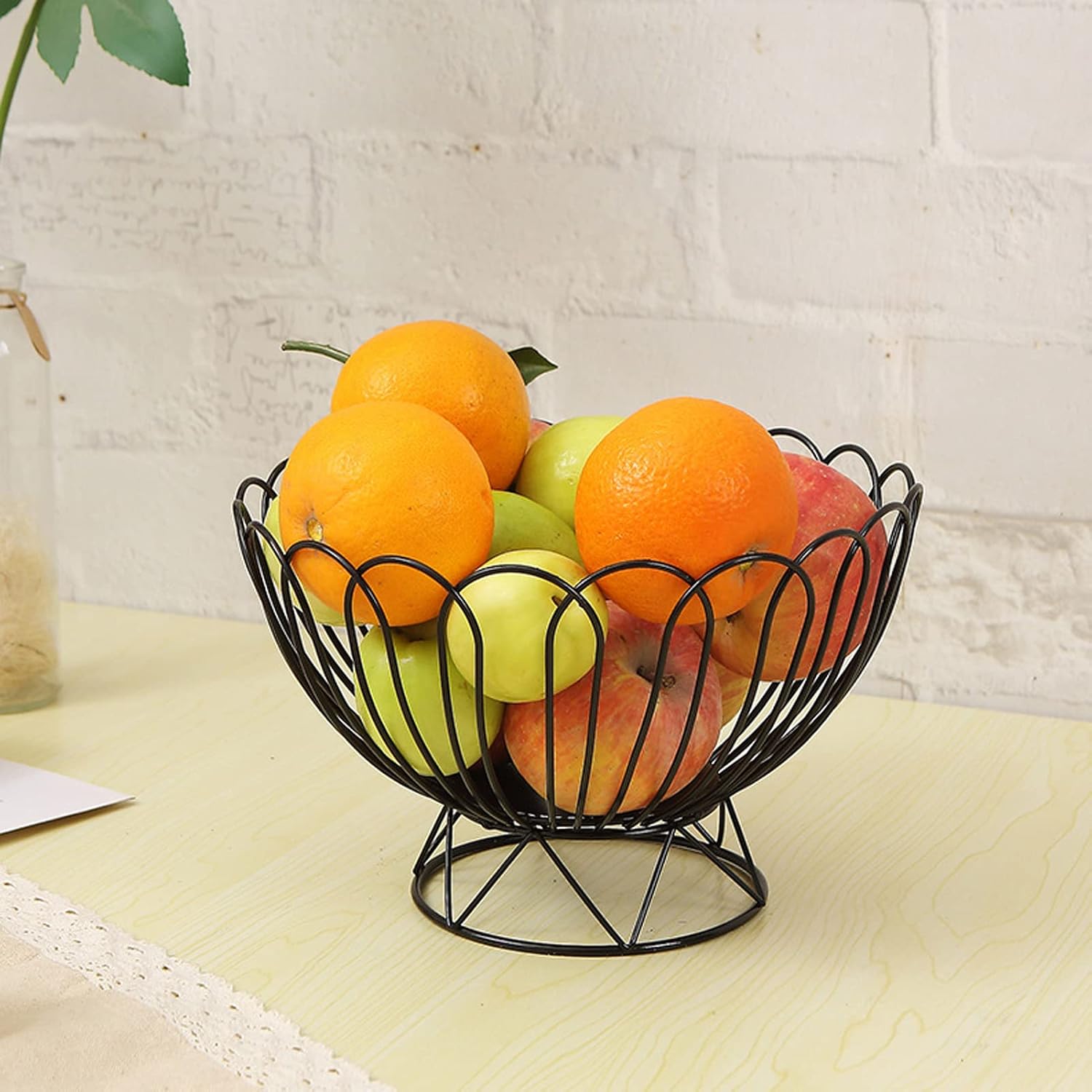 Metal Fruit Bowl,Wire Fruit Basket Fruit Bowls,Round Metal Fruit ...
