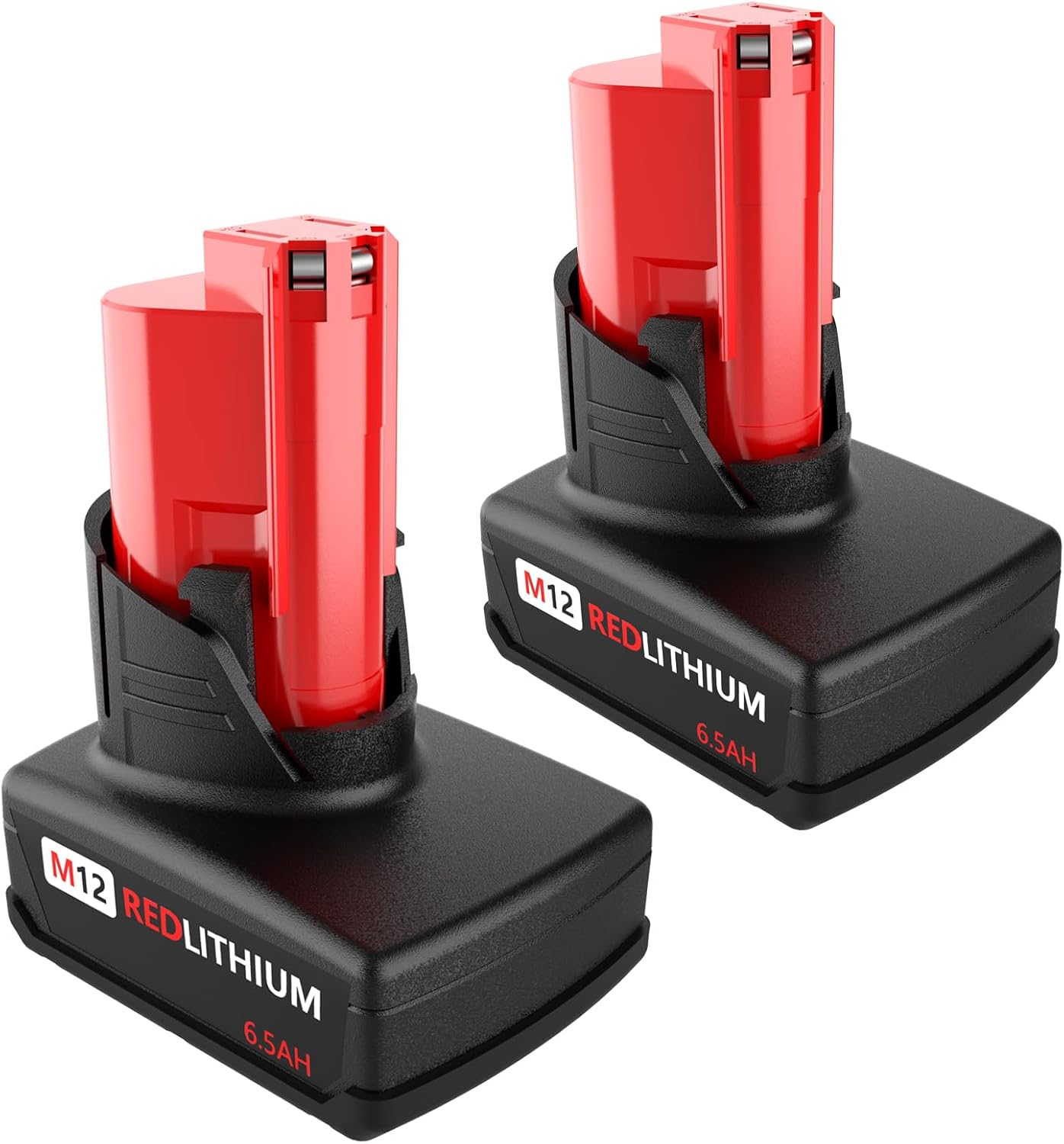 Amazon.com: Home4me 2Pack 6.5Ah Replacement for Milwaukee M12 Battery ...