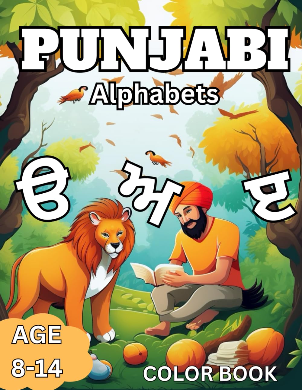 Punjabi Alphabets Color Book with English Translations: Early Learning ...