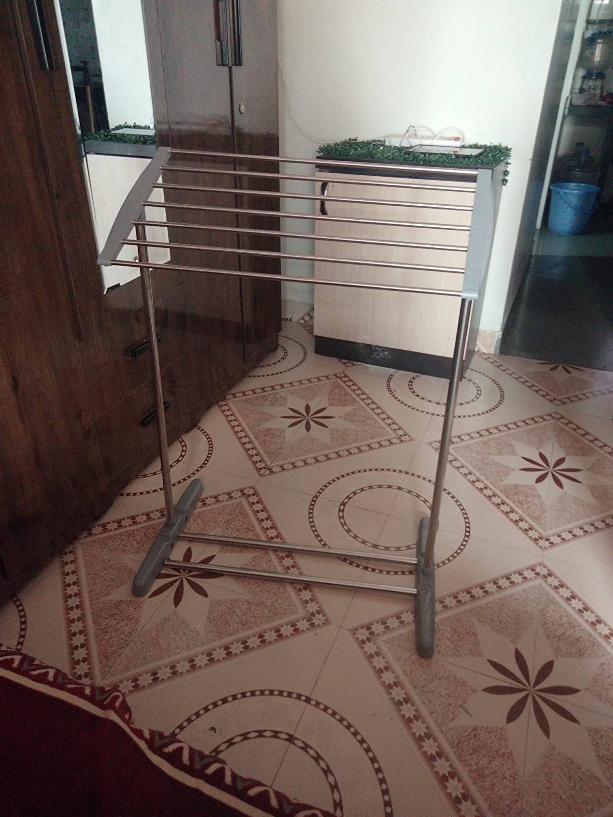 Elisco EI-2 Modern Stainles Steel Foldable Cloth Dryer Stand Double ...