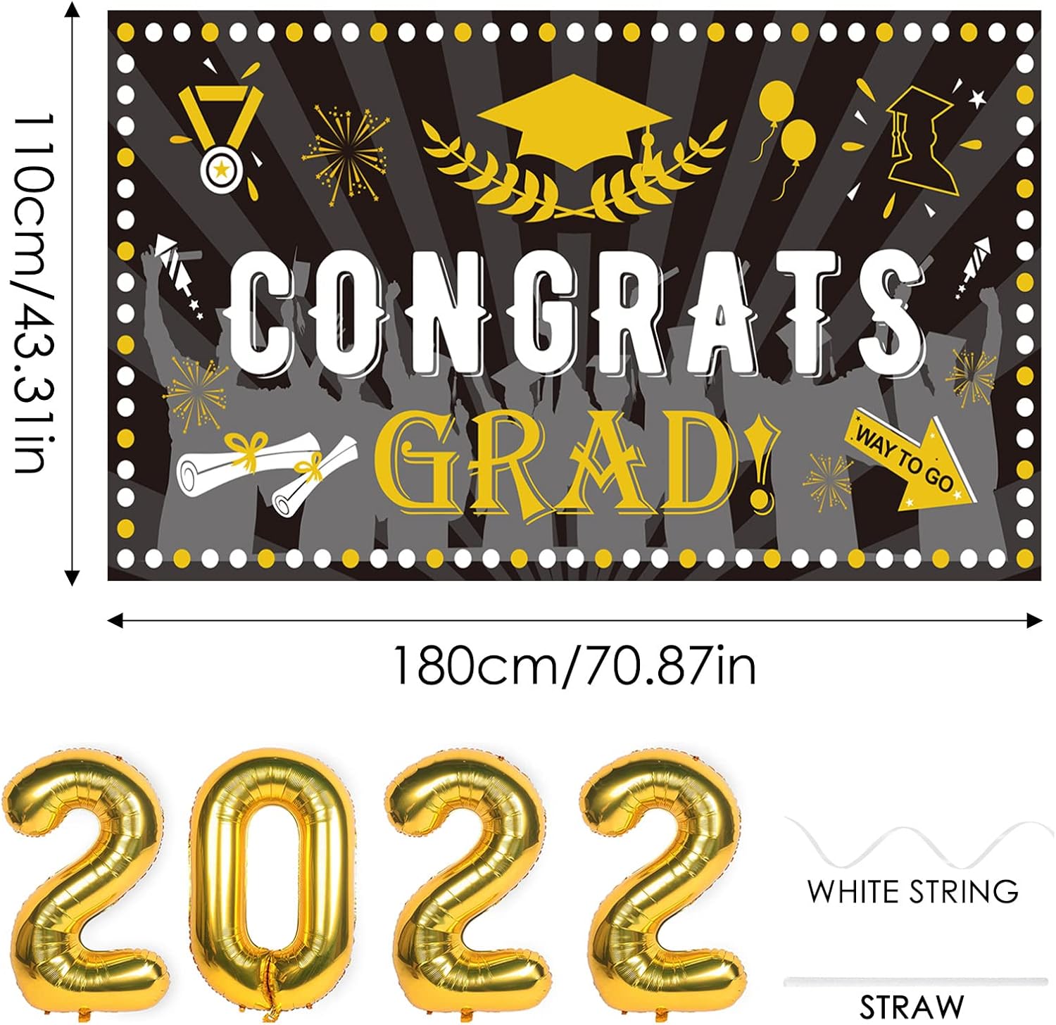 Buy Graduation Party Decorations 2022 Class of 2022 Decorations We Are ...