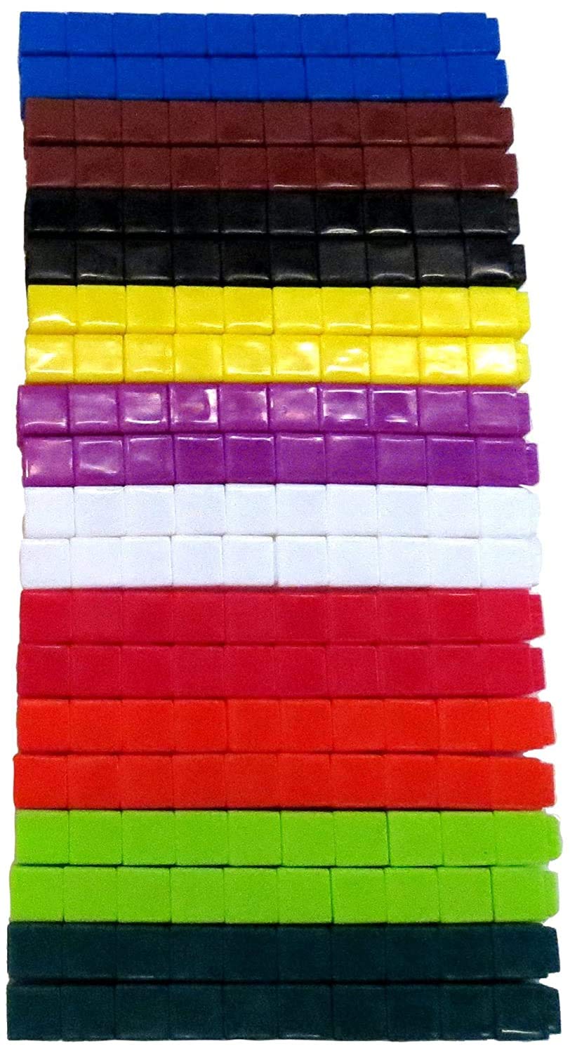 Hand2mind Interlocking Unilink Math Linking Cubes Plastic Cubes Color Sorting Connecting