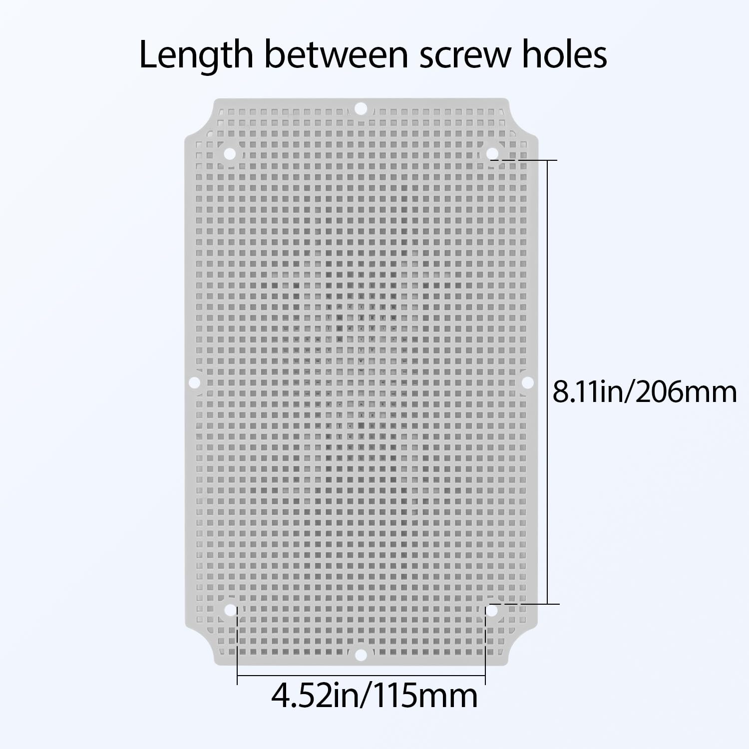 Snapklik.com : LeMotech 2pc Junction Box Mounting Plate ABS Plastic ...