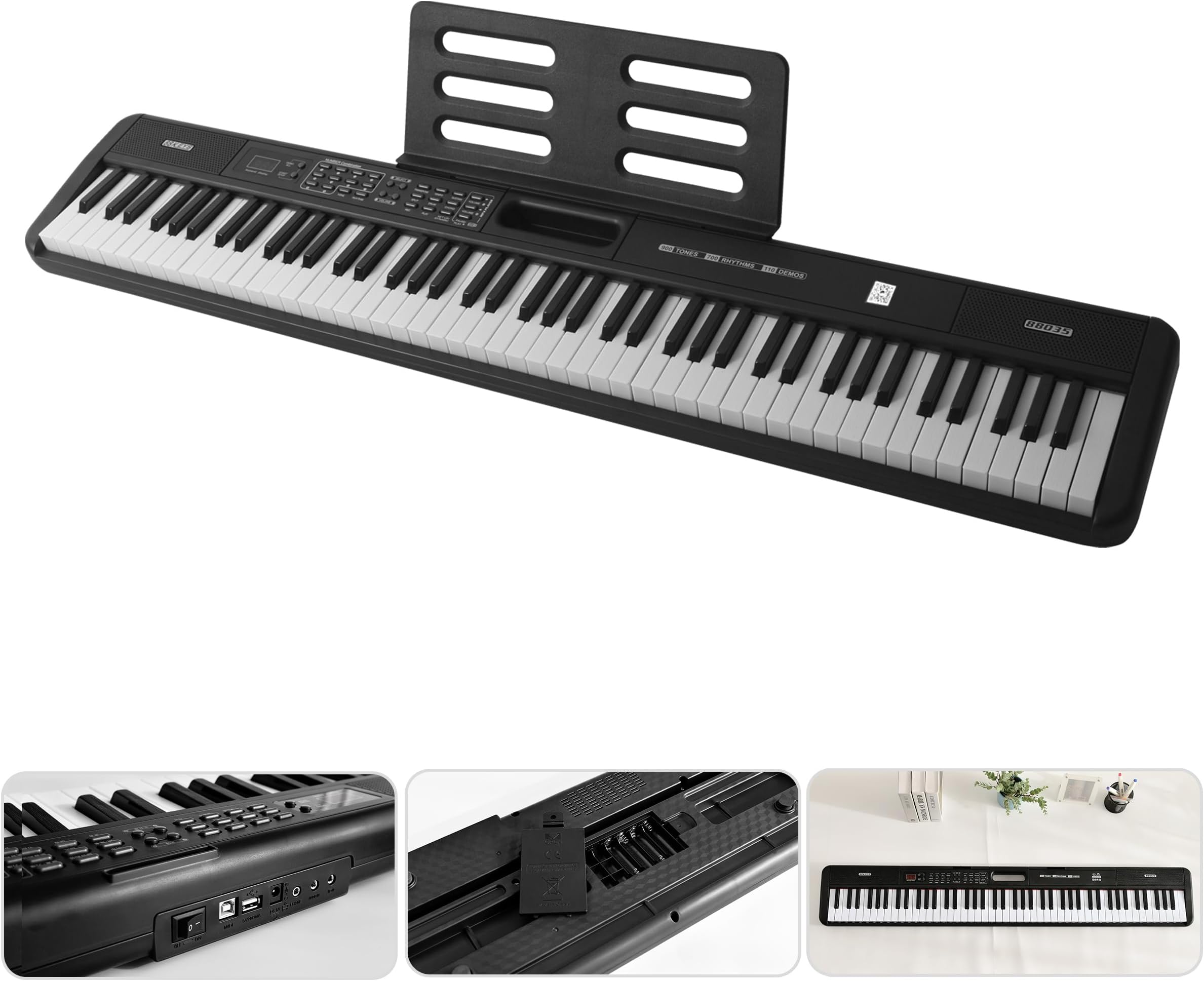 Alesis Melody 61 - Piano eléctrico con 61 teclas, Teclado Musical con ...