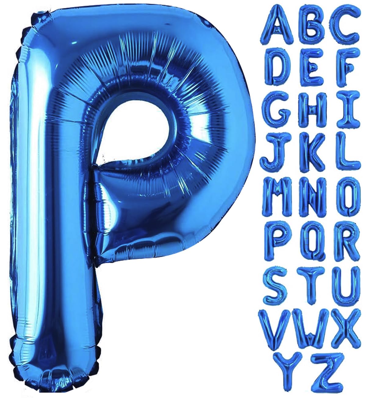 Amazon.com: 40 Inch Blue Letter P Balloons Alphabet P Letter Balloons ...