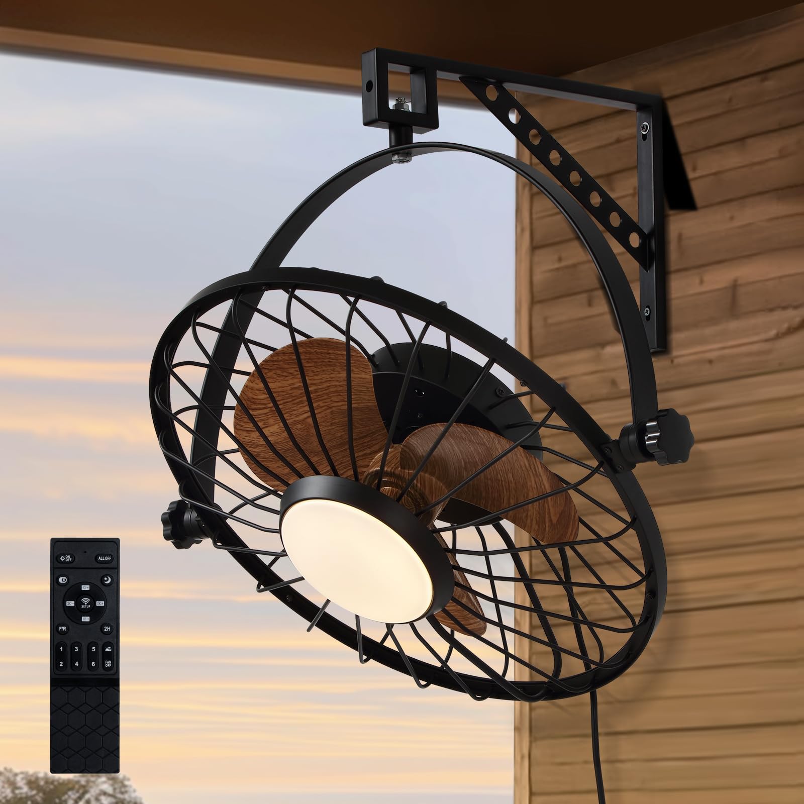 Outdoor Wall Mount Fan by by Craftmade BW414AG3 Bellows IV 16 Inch ...