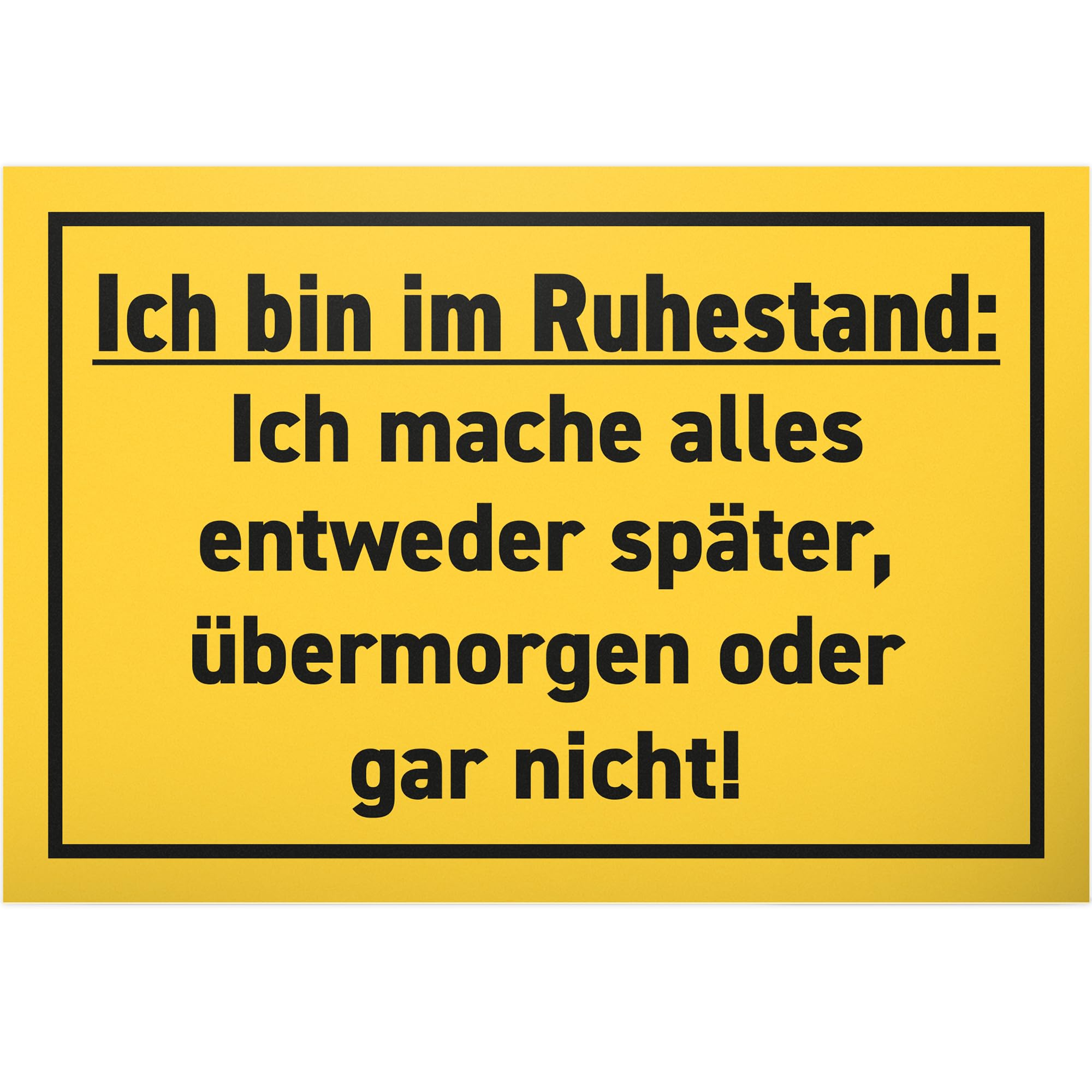 Amazon.de: DankeDir! Bin im Ruhestand - Schild 30 x 20 cm - Geschenk ...