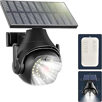 Clearhill Dummy Fake Security Camera and Solar Motion Sensor Lights, 2 ...