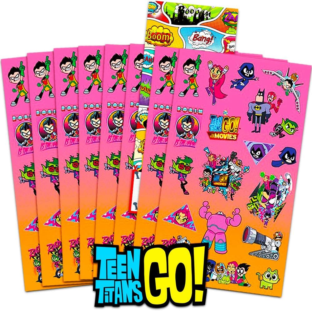 Amazon.com: Teen Titans Go Stickers Party Supplies Pack ~ Over 120 Teen ...