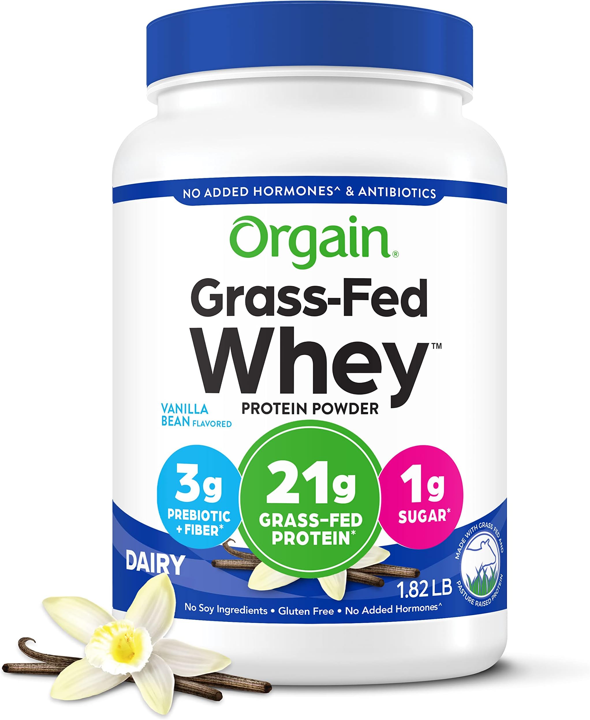 Amazon.com: 365 by Whole Foods Market, Vanilla Grass Fed Whey Protein ...
