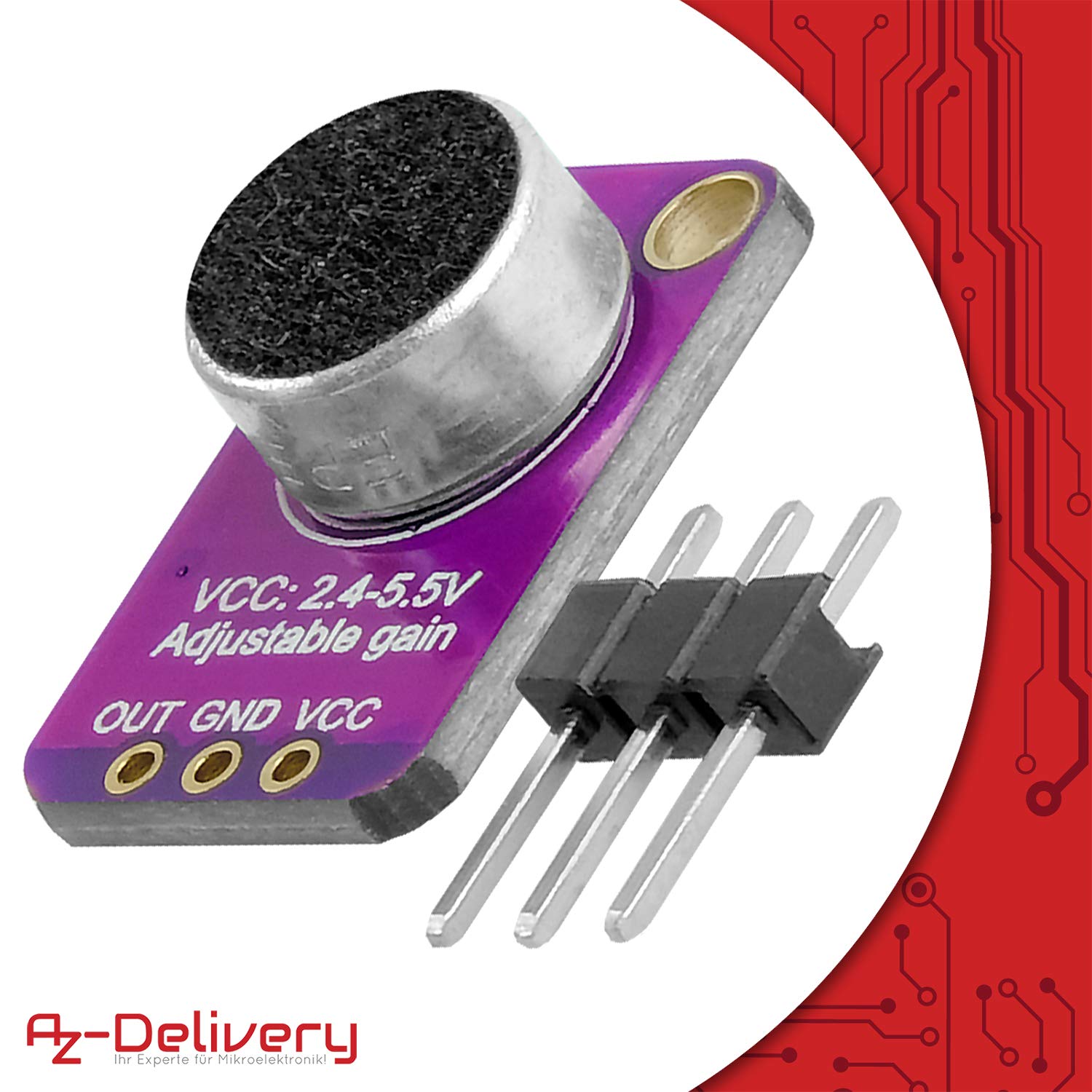 Breakout Sensor MAX4466 compatible con Arduino y Raspberry Pi con E ...