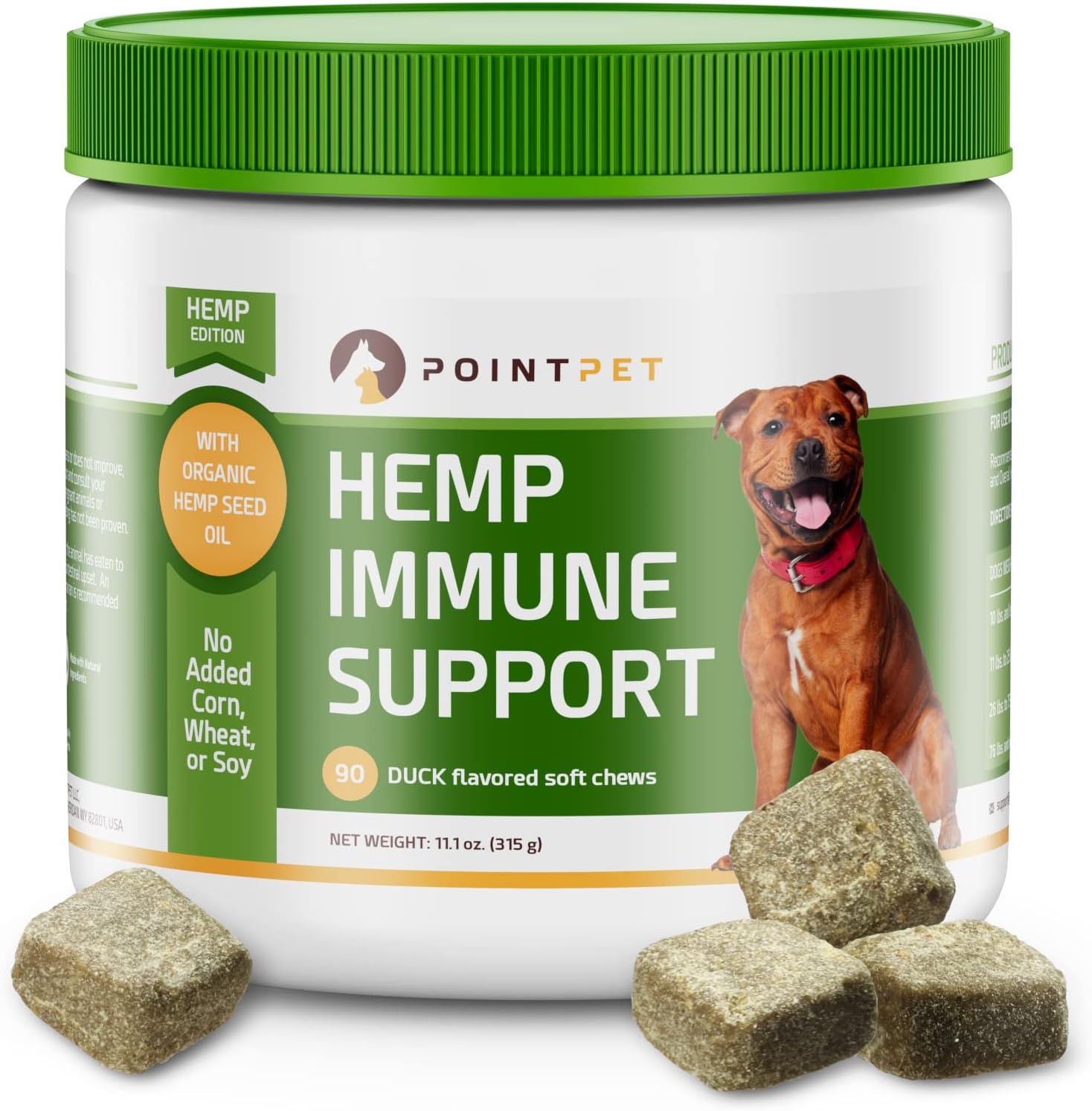 Amazon.com : POINTPET Natural Immune Support for Dogs with Organic Hemp ...
