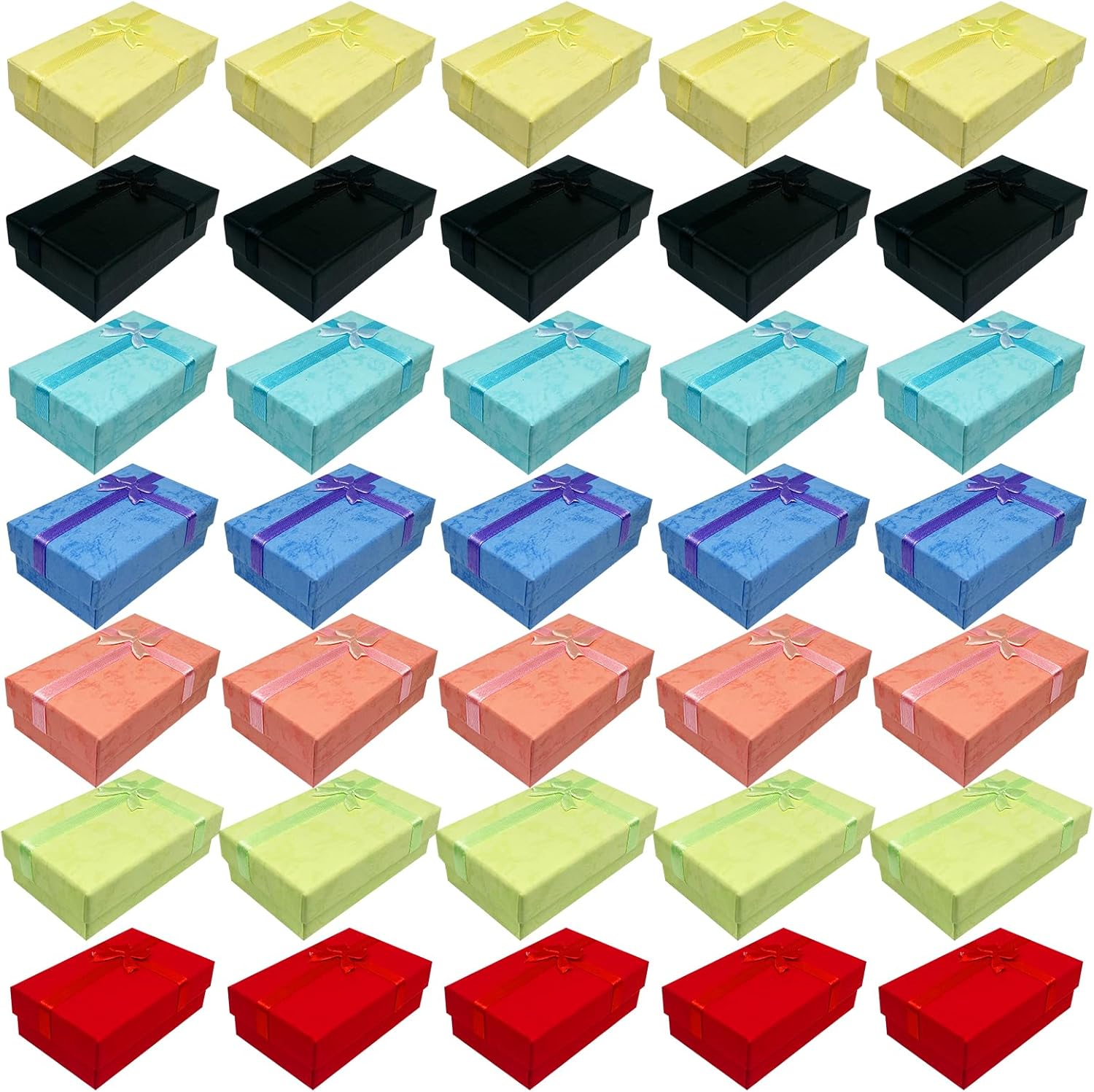 Amazon.com: Waltool 35Pcs Empty Small Jewelry Gift Boxes with Lids ...